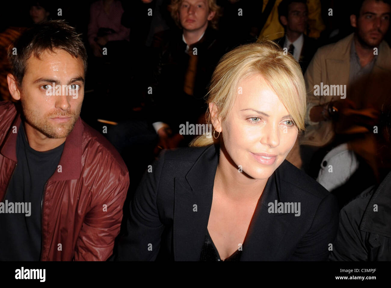 Stuart Townsend and Charlize Theron Mercedes-Benz IMG New York Fashion ...