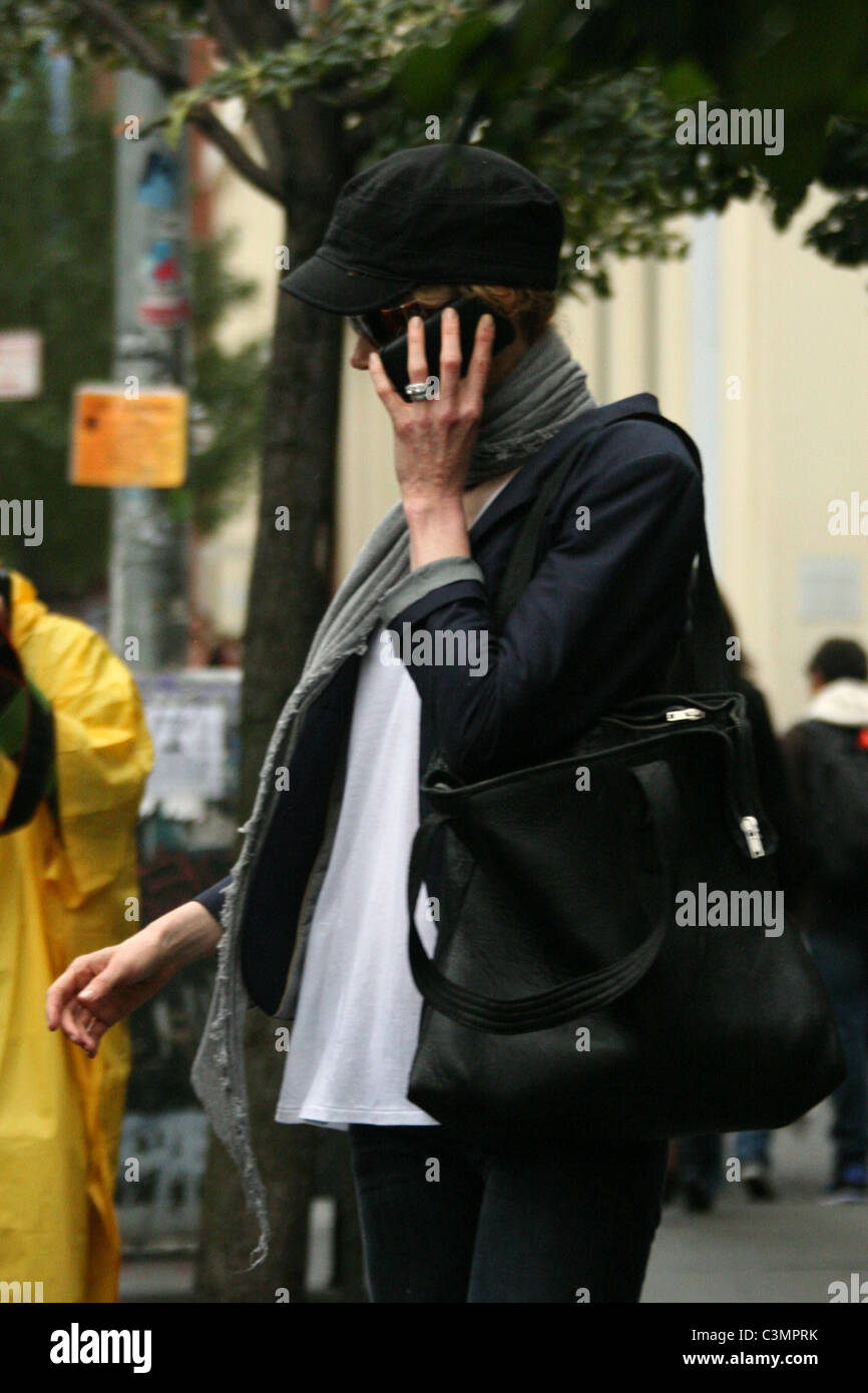 Nicole Kidman out and about in Soho on her mobile phone New York City ...