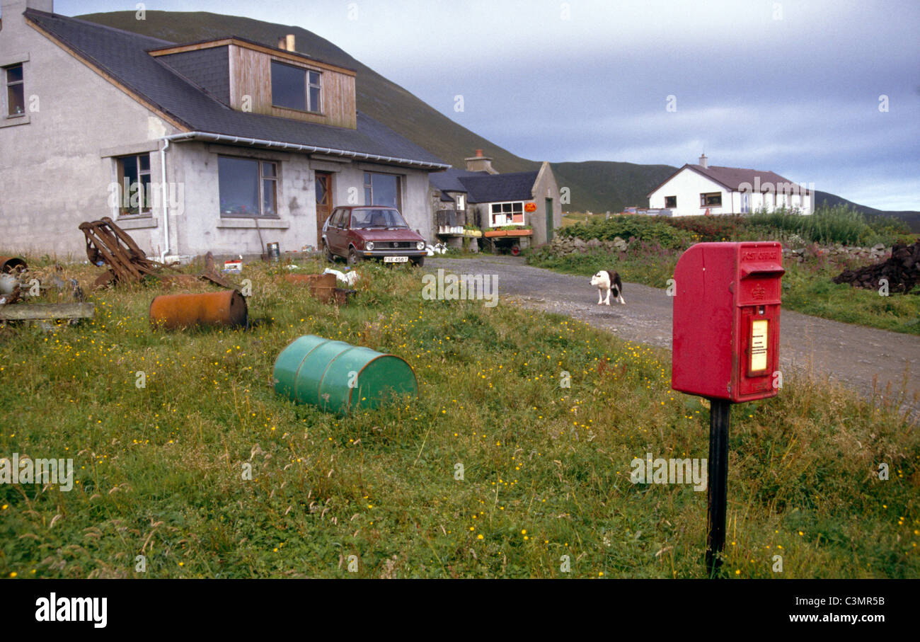 Foula Shetlands Scotland Post Office & Post Box Remotest Post Office In ...
