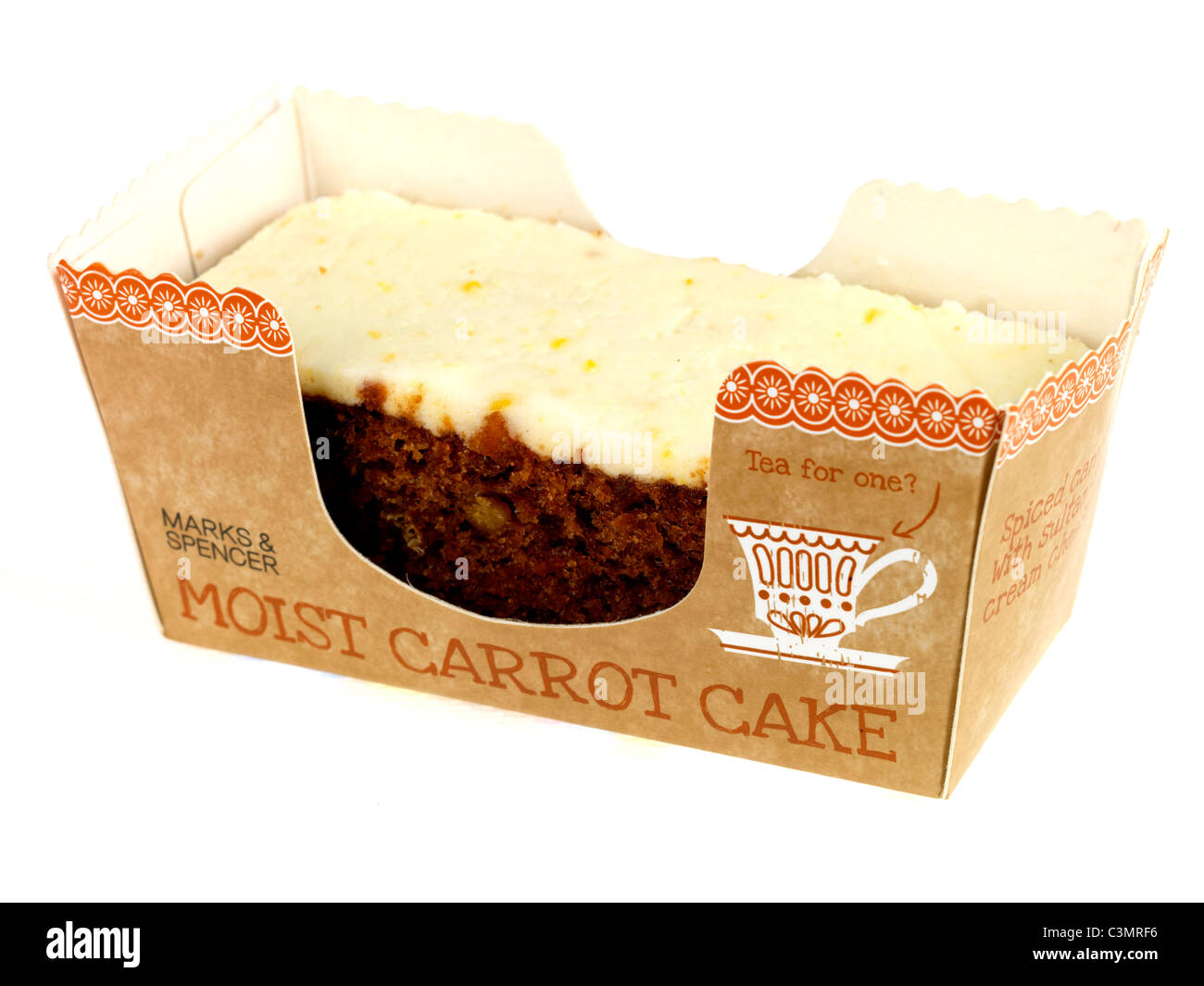 Food slice marks spencer carrot sponge cake hi-res stock photography ...