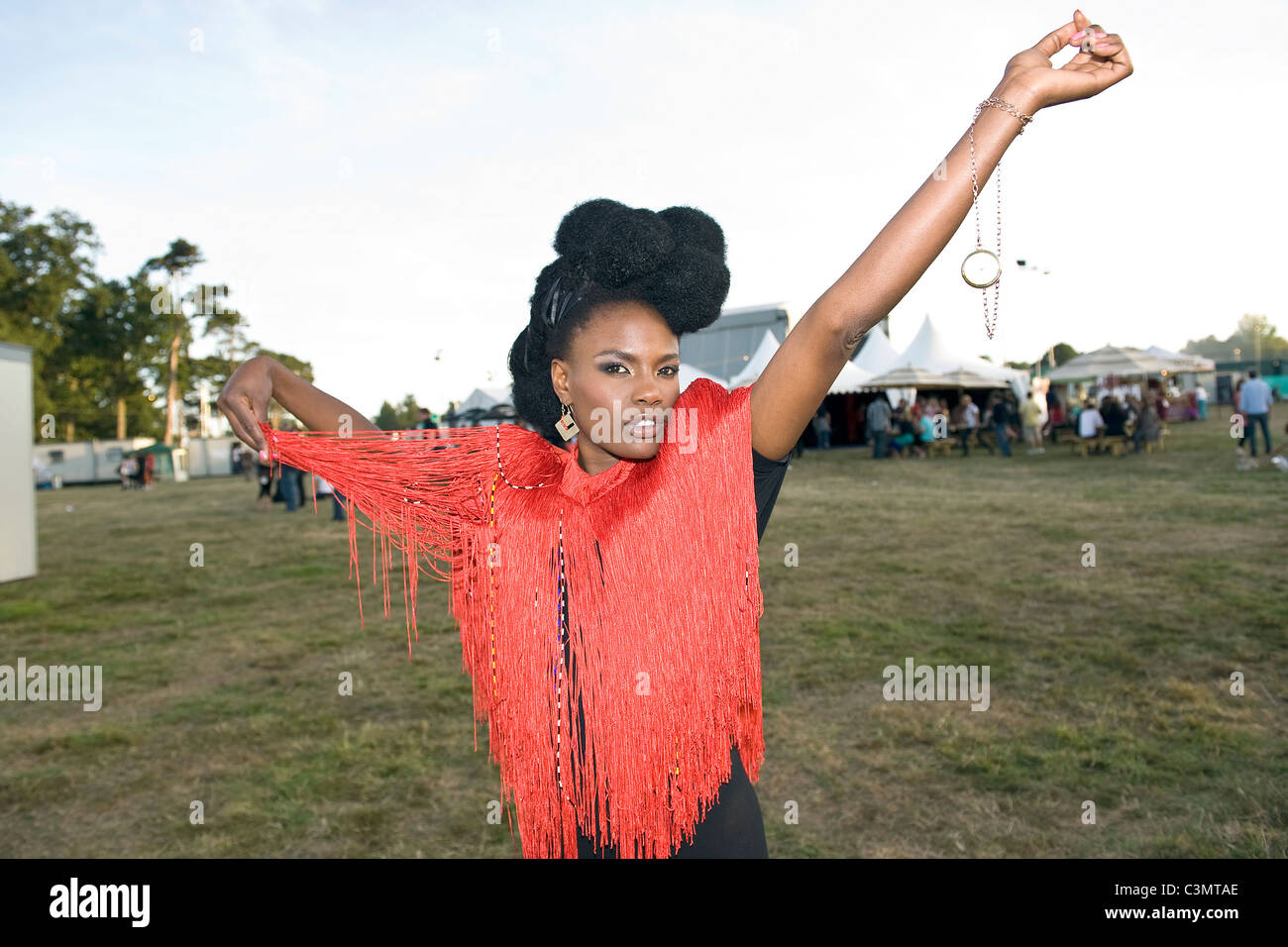 Singer Shingai Shoniwa of the Noisettes The V Festival at Hylands Park ...