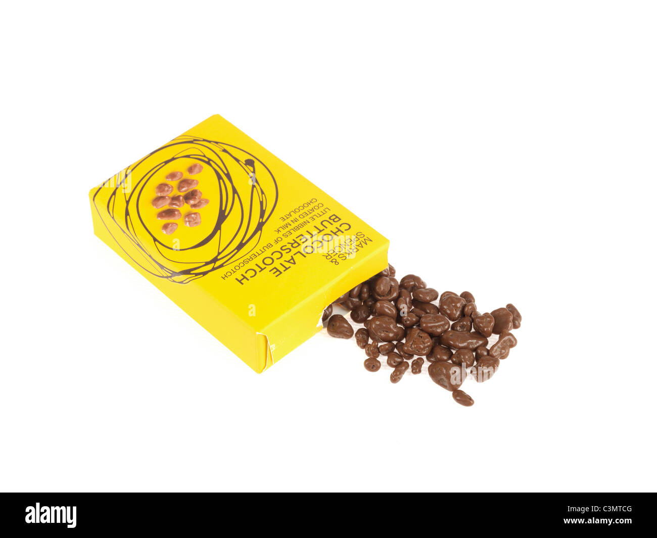 Chocolate Butterscotch Sweets Stock Photo - Alamy