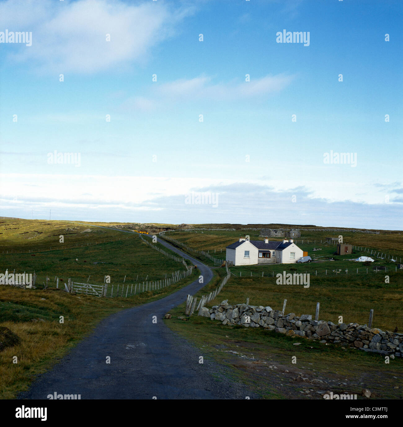 Foula Shetlands Scotland Landscape The Manse Stock Photo - Alamy