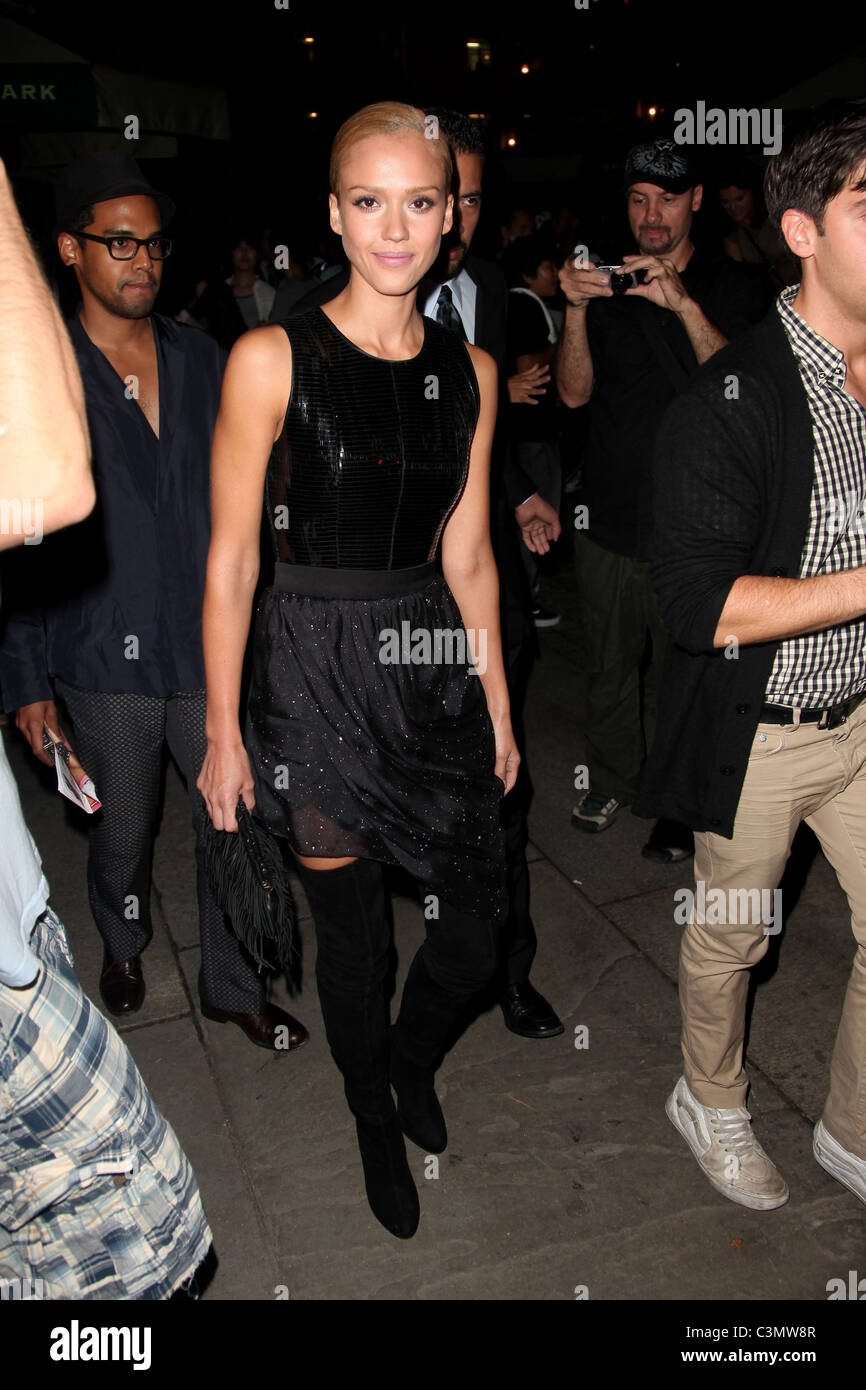 Jessica Alba Celebrities at Bryant Park Mercedes-Benz IMG New York ...
