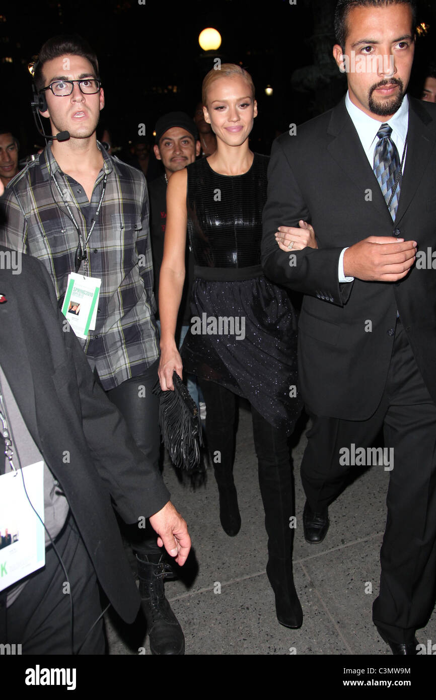 Jessica Alba Celebrities at Bryant Park Mercedes-Benz IMG New York ...