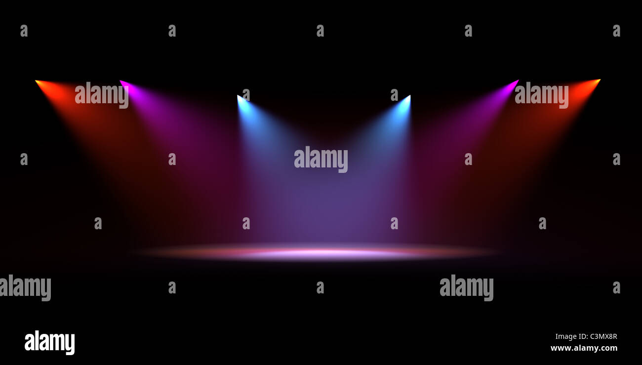 Stage color illumination Stock Photo - Alamy