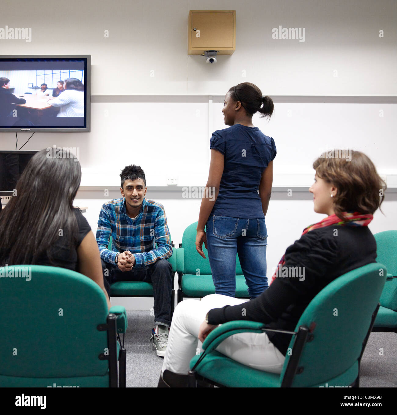 People learning to coach each other Stock Photo - Alamy