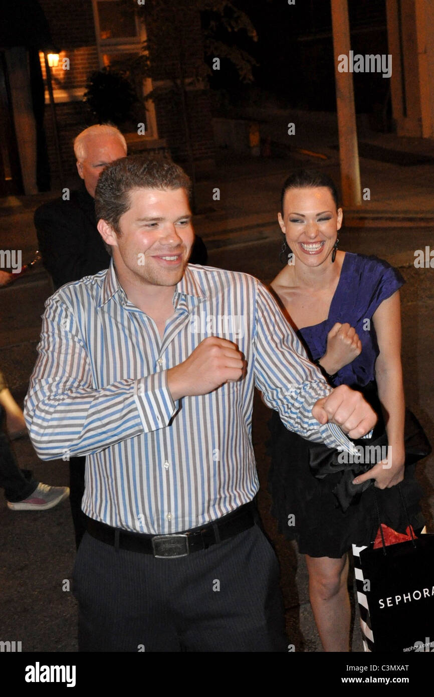 Josh Emerson and Erin Cumming depart the InStyle and HFPA Toronto Film ...