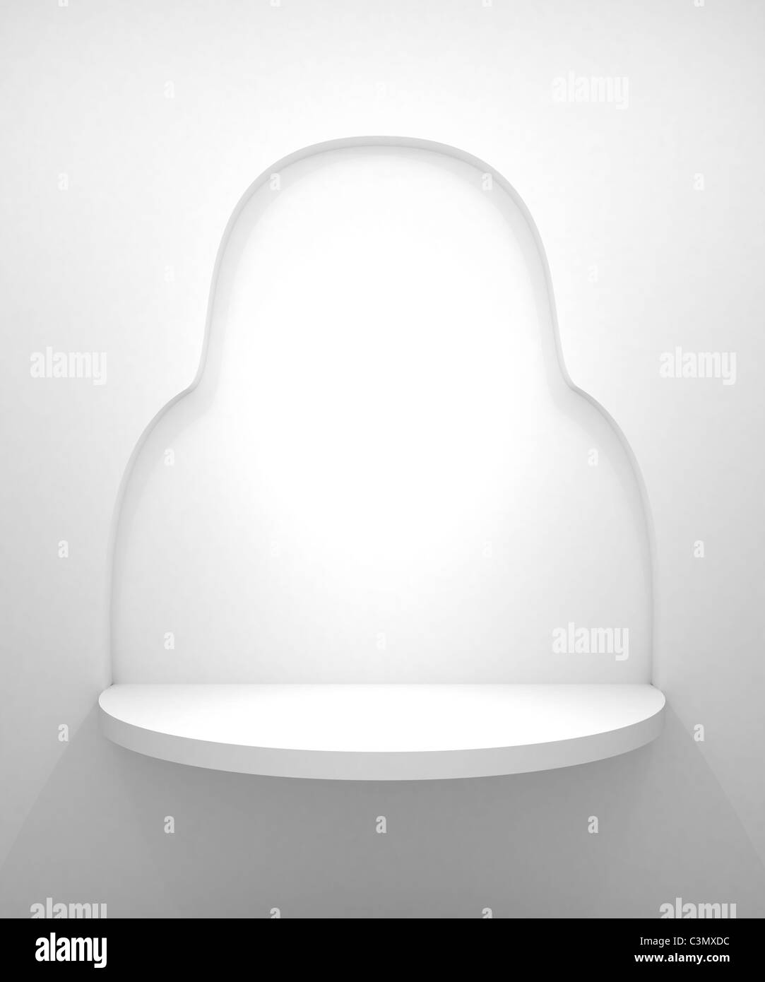 White shelf empty Black and White Stock Photos & Images - Alamy