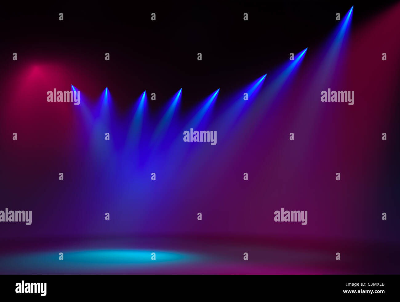 Stage color illumination Stock Photo - Alamy