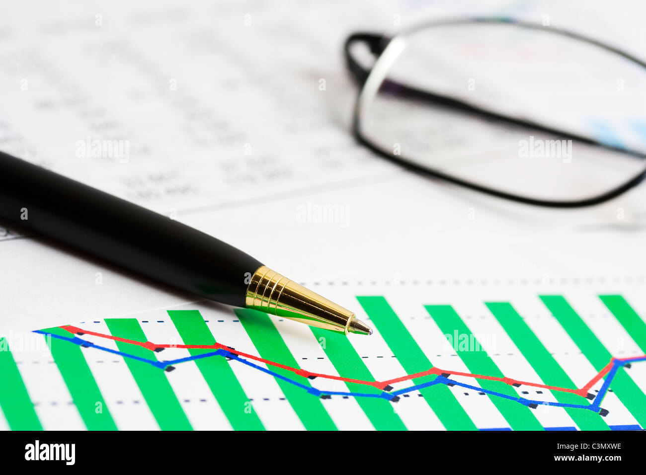 Stock market reports Stock Photo - Alamy