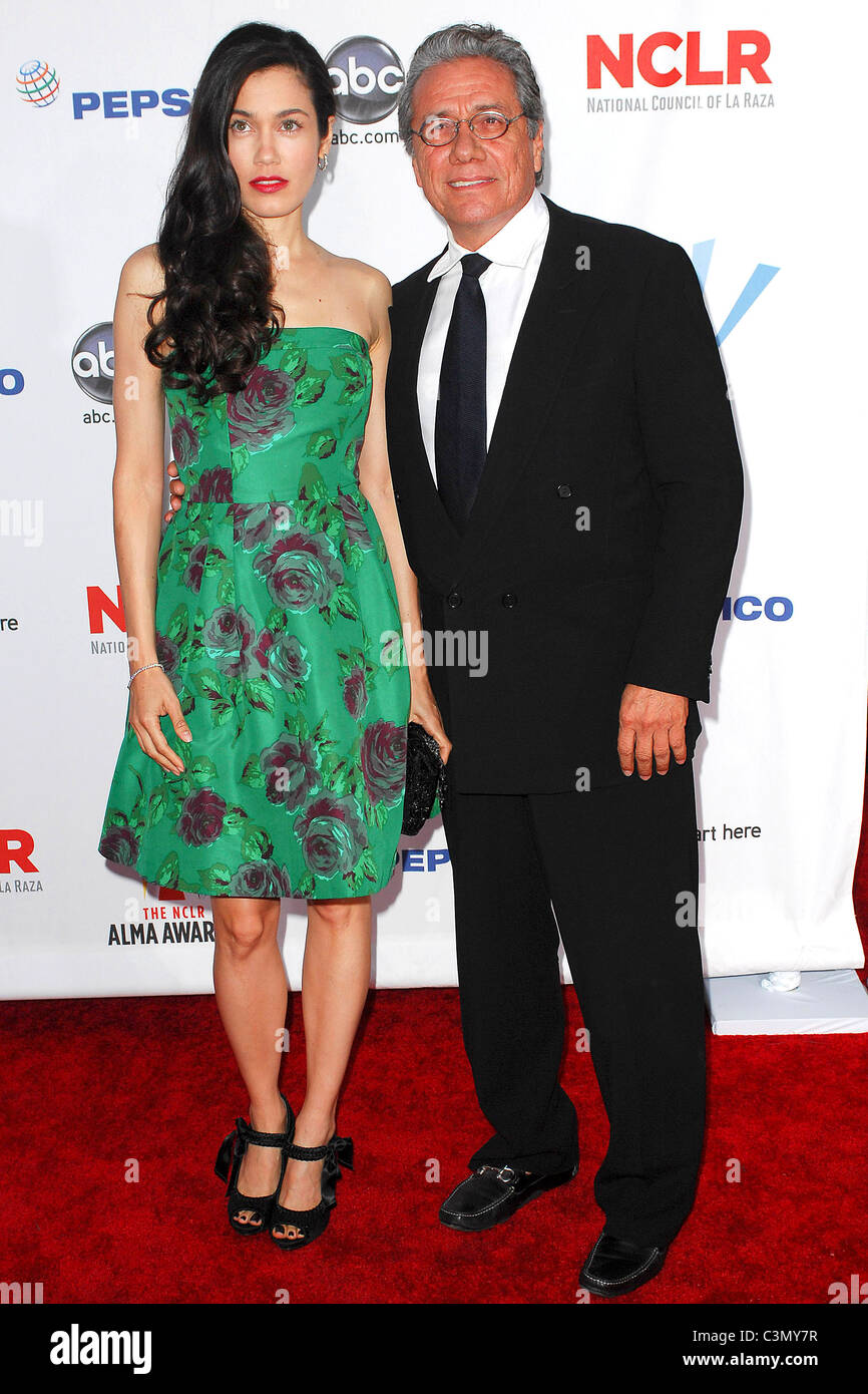 Edward James Olmos and guest 2009 ALMA Awards - Arrivals at Royce Hall ...