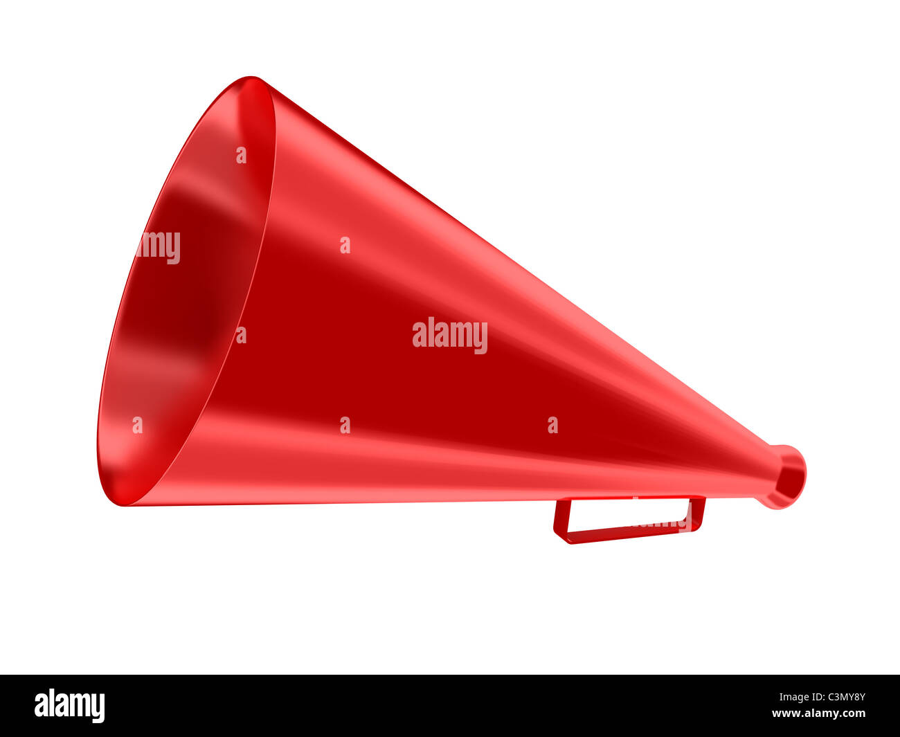 Bullhorn - isolated on white Stock Photo - Alamy