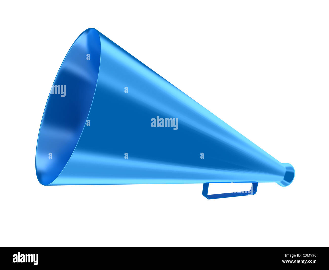 Bullhorn - isolated on white Stock Photo - Alamy