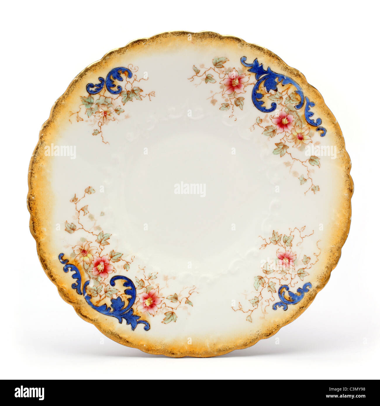 Victorian plate blue white hi-res stock photography and images - Alamy