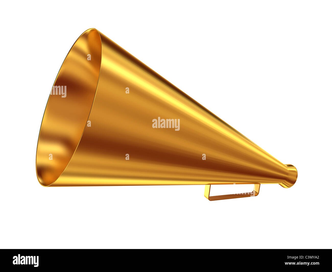 Bullhorn - isolated on white Stock Photo - Alamy