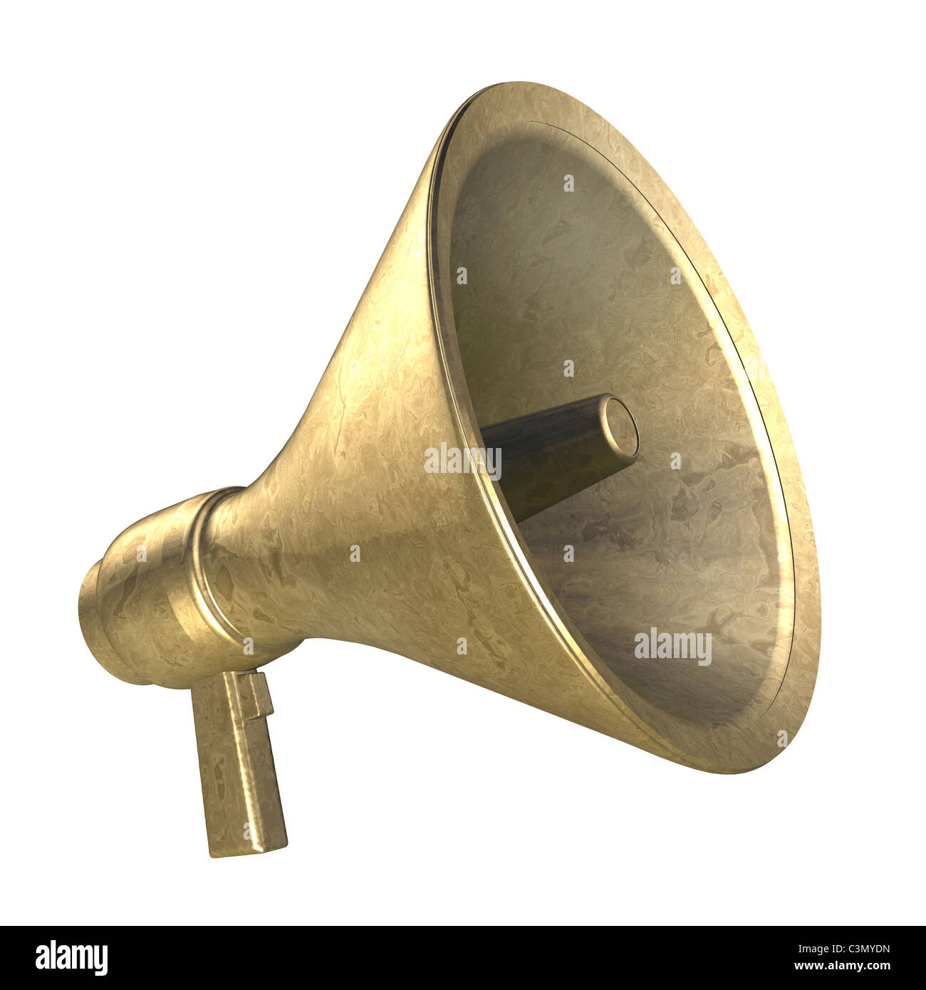 Bullhorn - isolated on white Stock Photo - Alamy