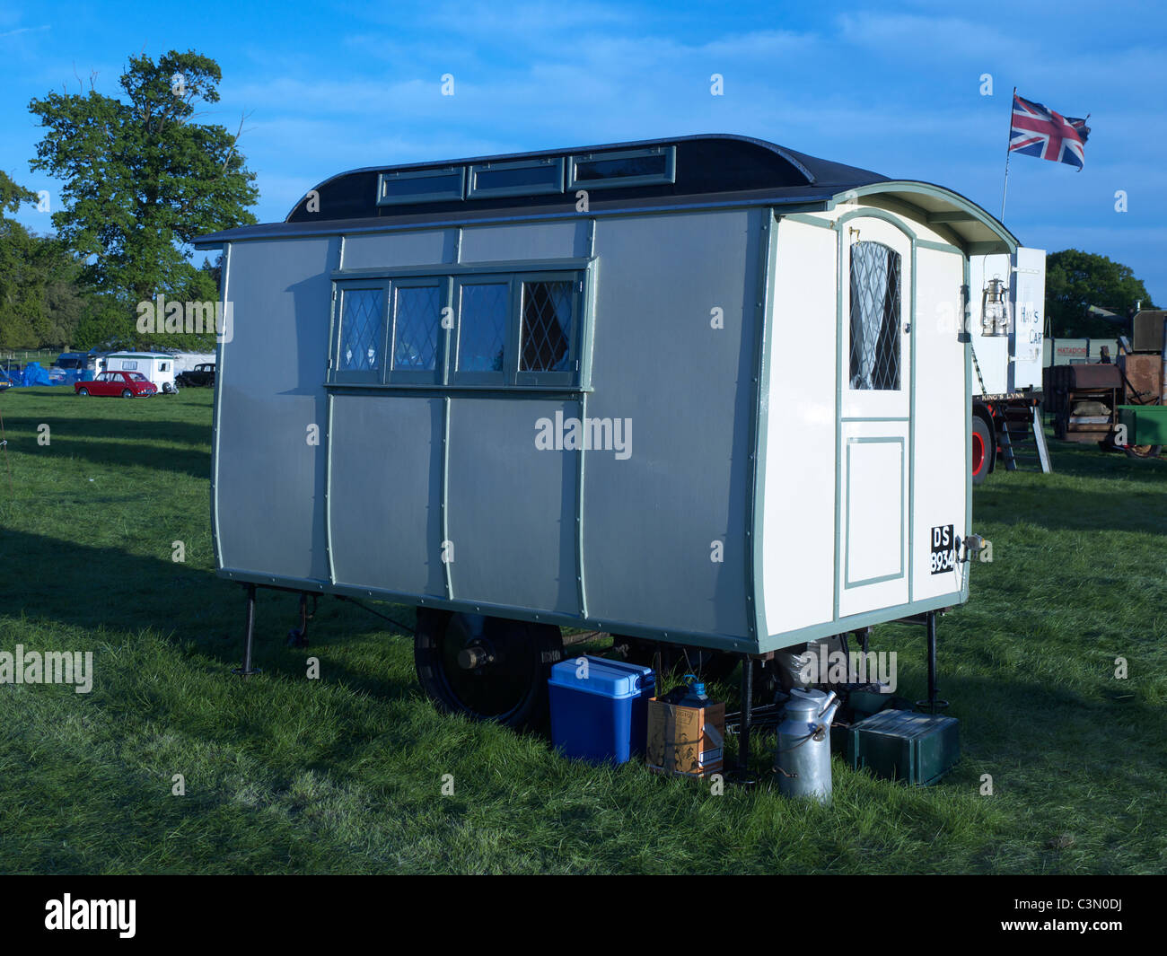 Early Caravan on display at Stradsett Park Vintage rally May 2011 Stock ...