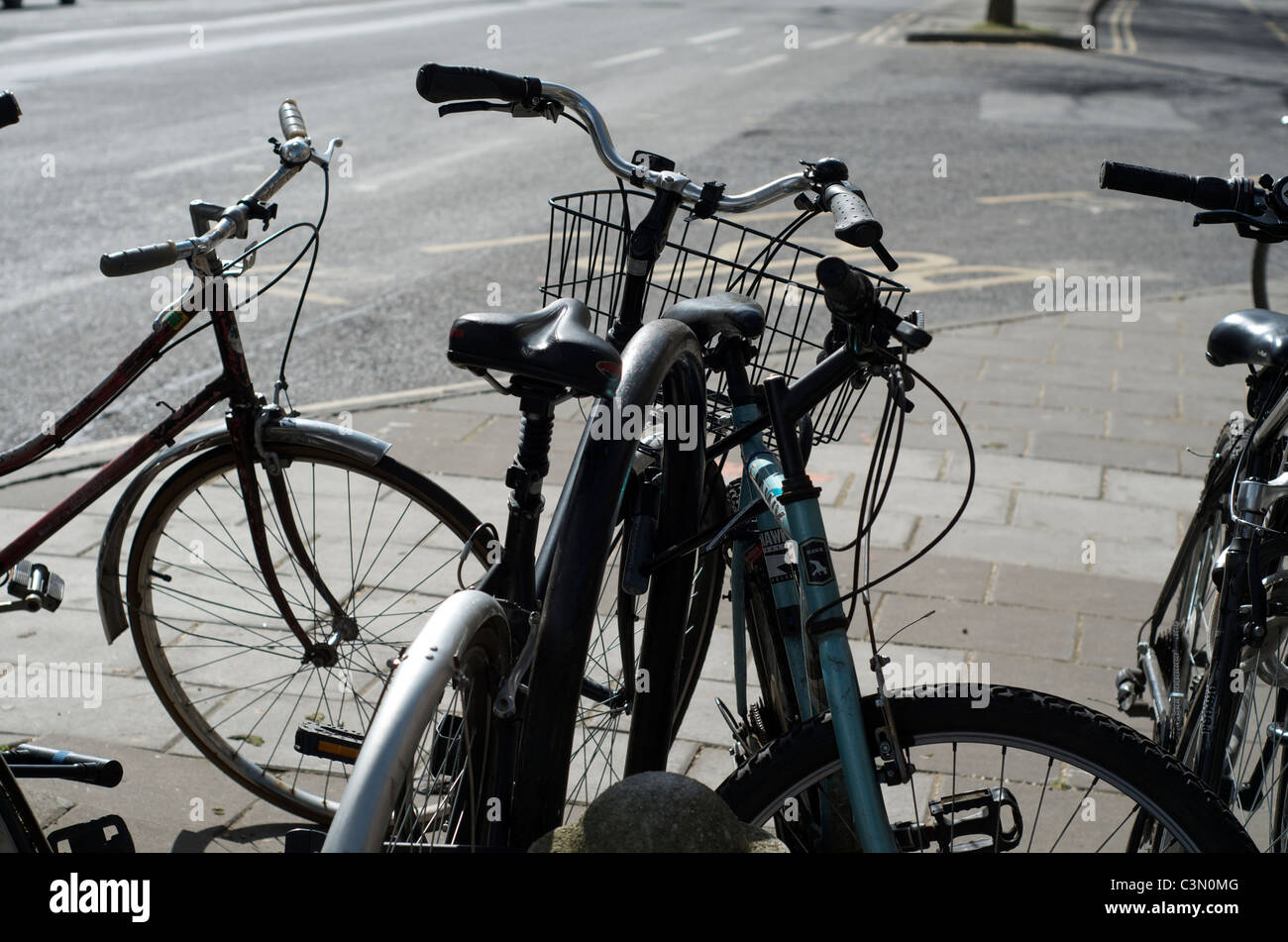 Bicycles in Oxford, England Stock Photo - Alamy