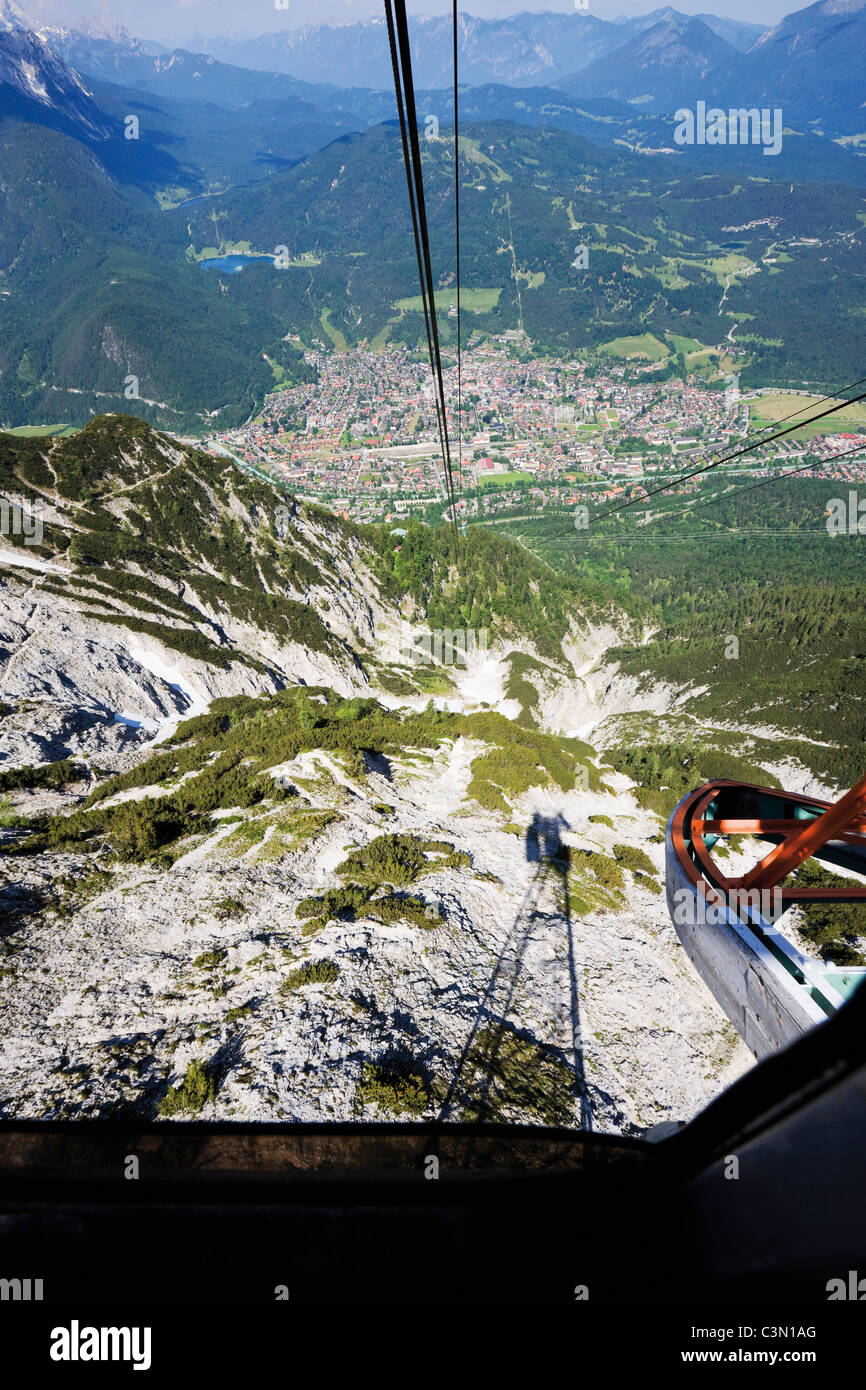 Germany, Bavaria, Mittenwald, Cable car Stock Photo - Alamy