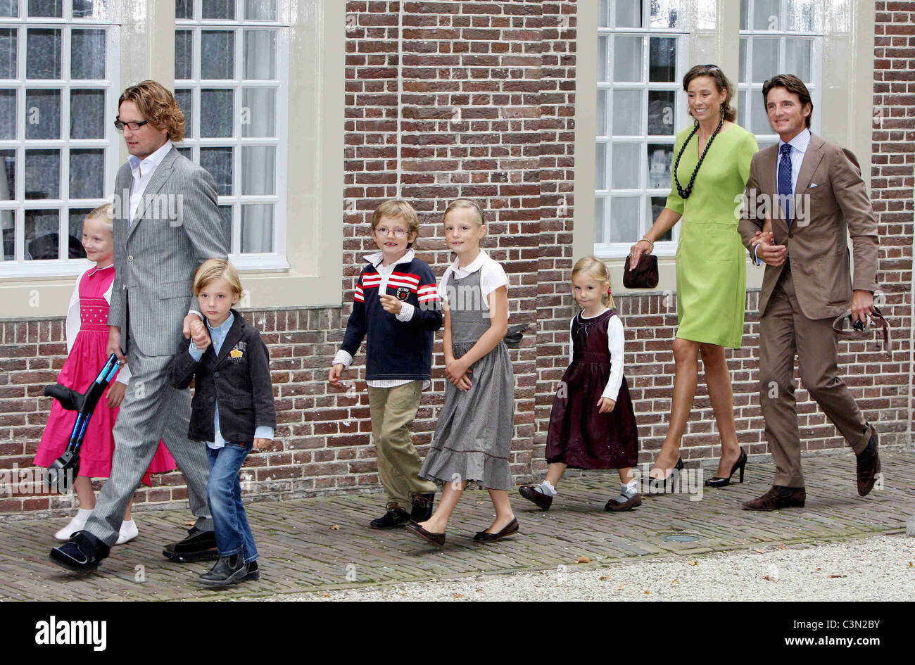 Prince Bernhard with his children Isabella and Samuel and Prince ...