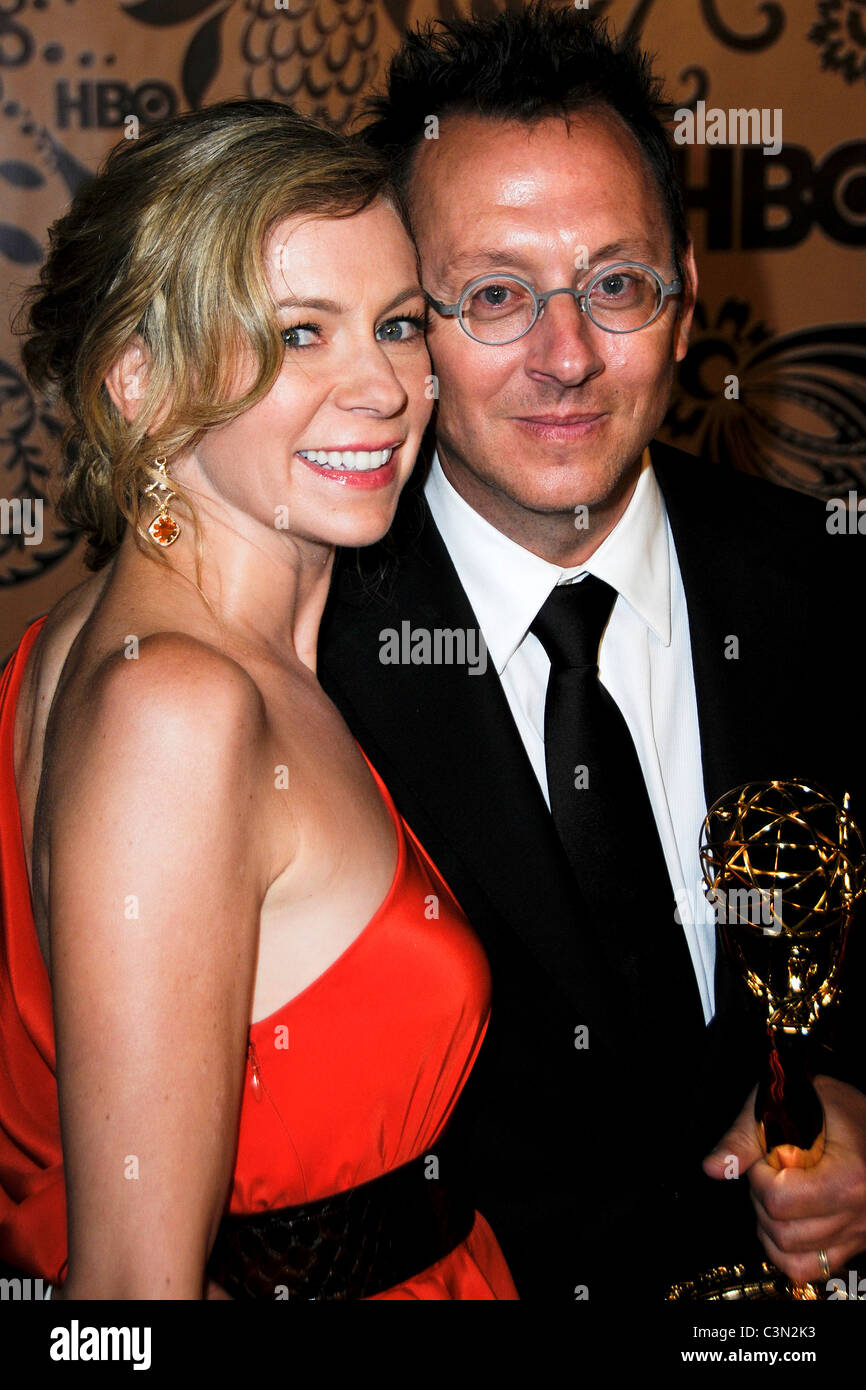 Carrie Preston and Michael Emerson HBO Primetime Emmy Party held at ...