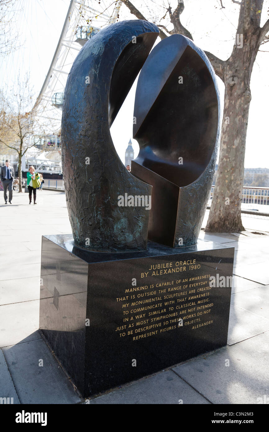 'Jubilee Oracle' sculpture by Alexander, on the South Bank, London ...