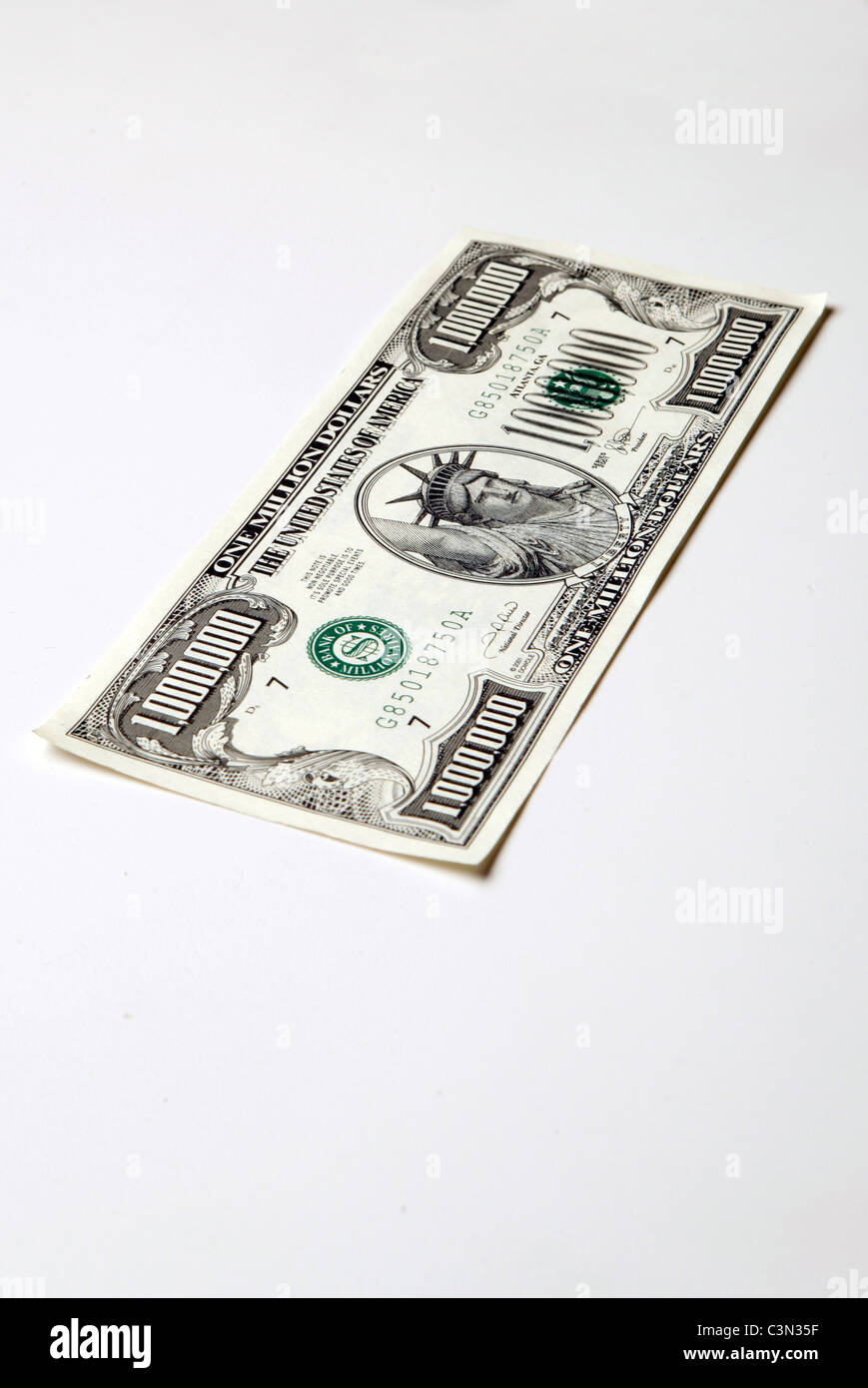 Million dollar note hi-res stock photography and images - Alamy