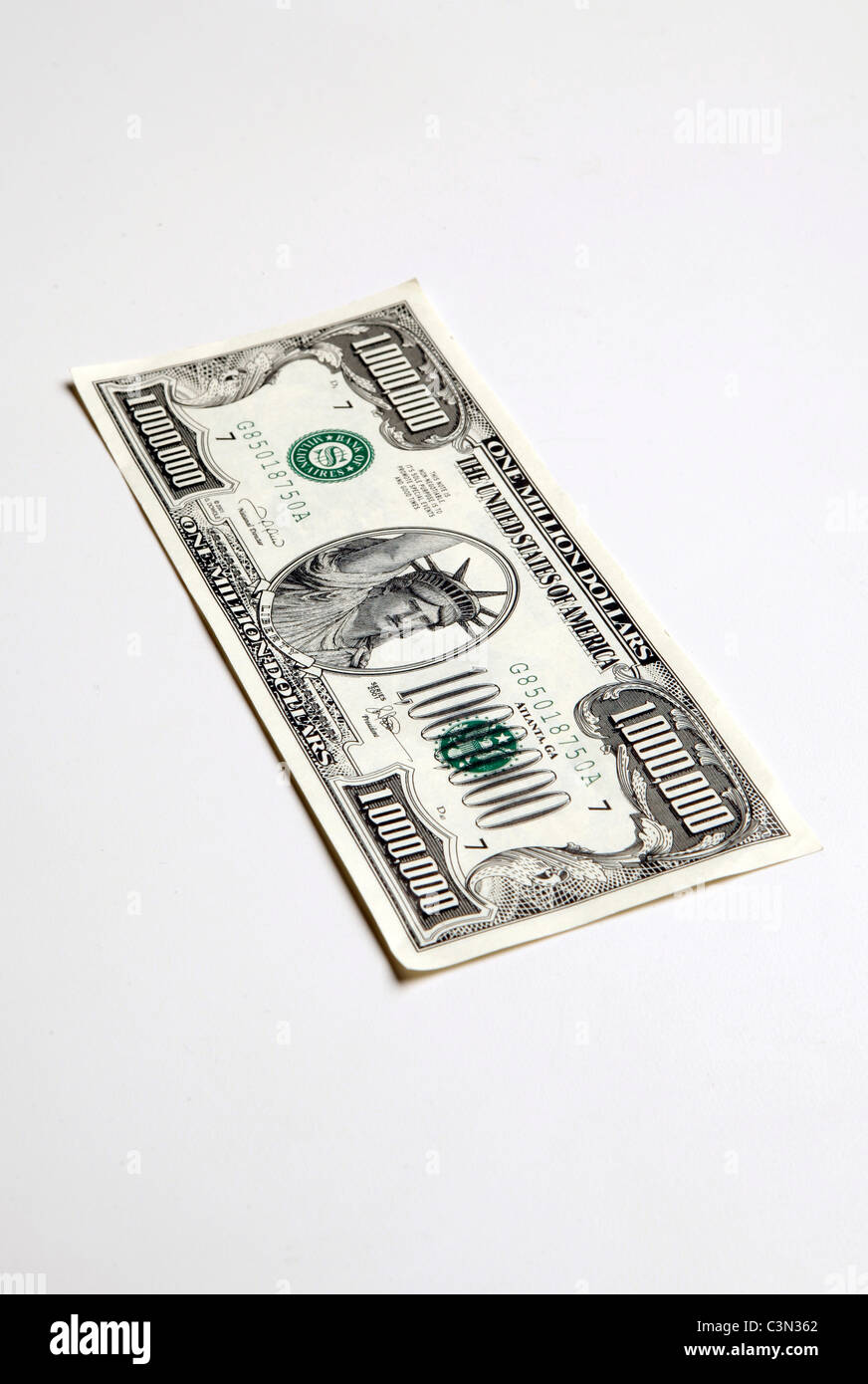 Million dollar note hi-res stock photography and images - Alamy