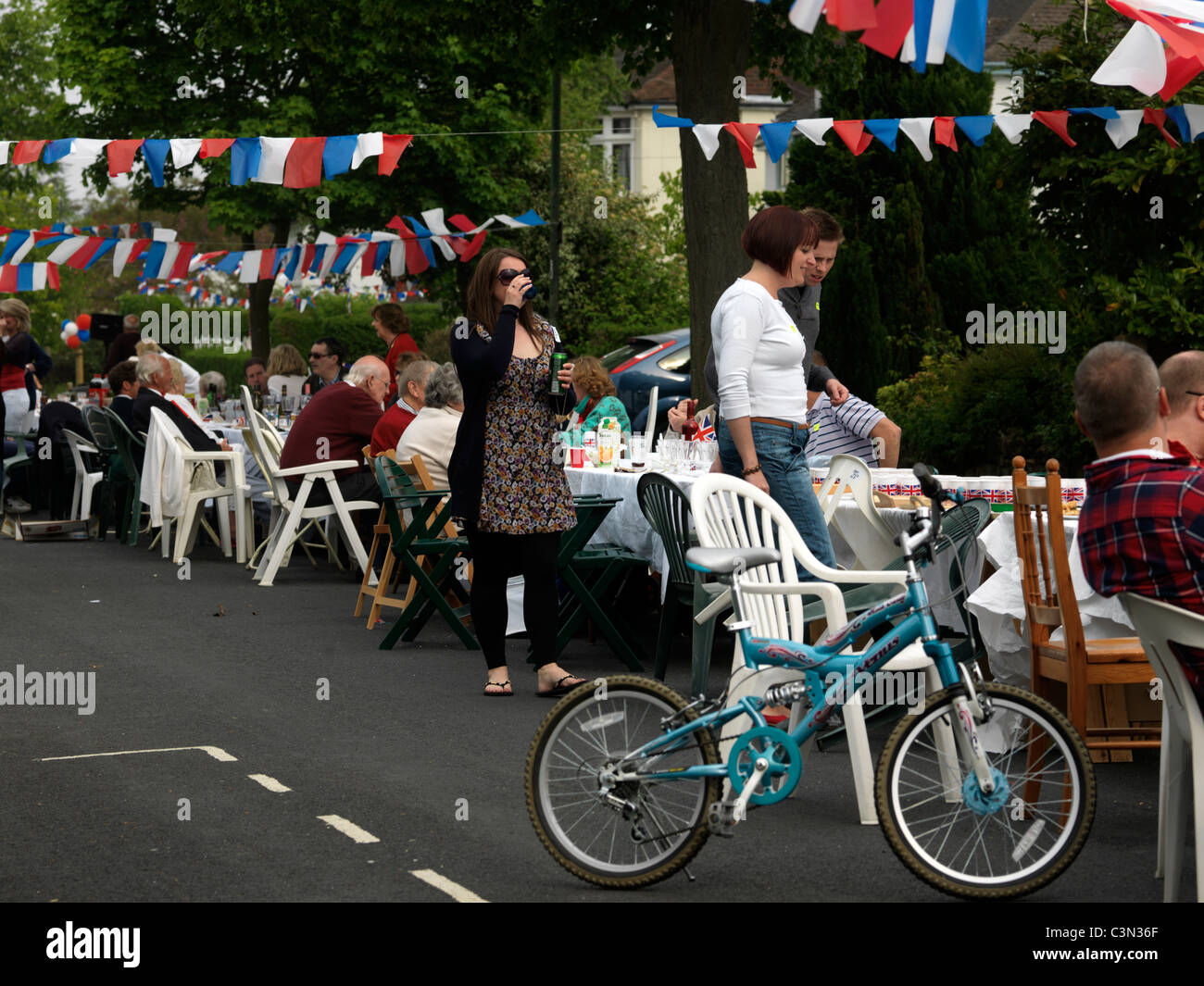 Royal Wedding Street Party London Stock Photo - Alamy