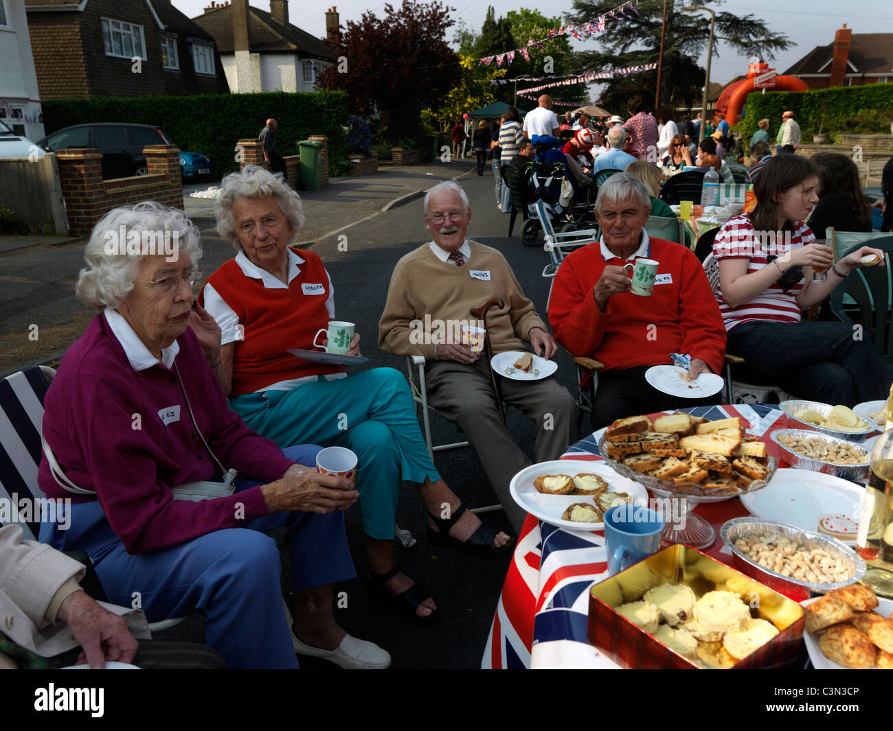 Royal Wedding Street Party London Stock Photo - Alamy