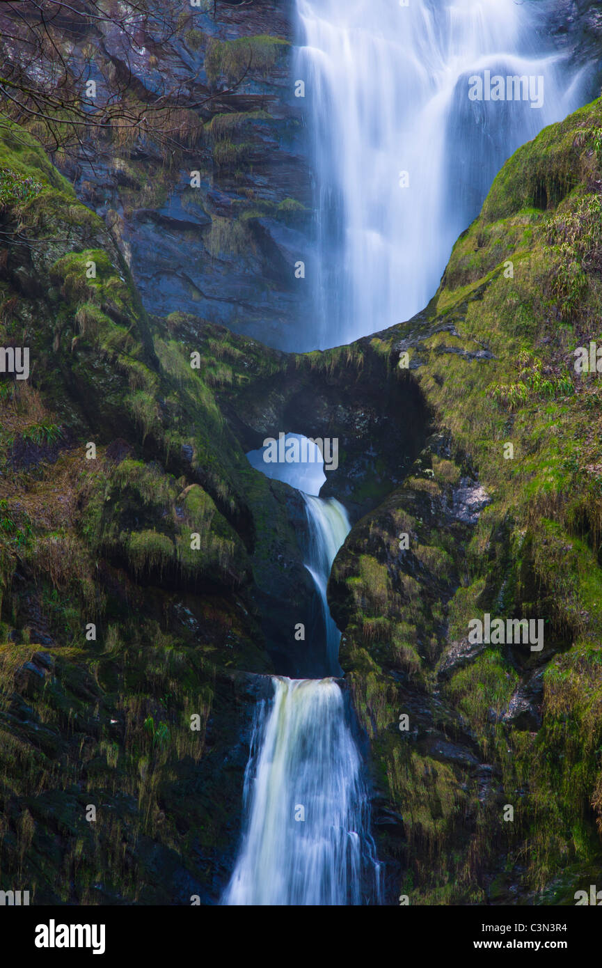 Through the eye Pistyll Rhaeadr Stock Photo - Alamy