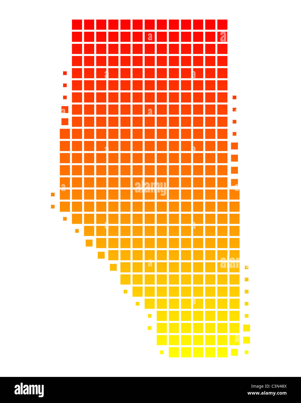 Map of Alberta Stock Photo - Alamy