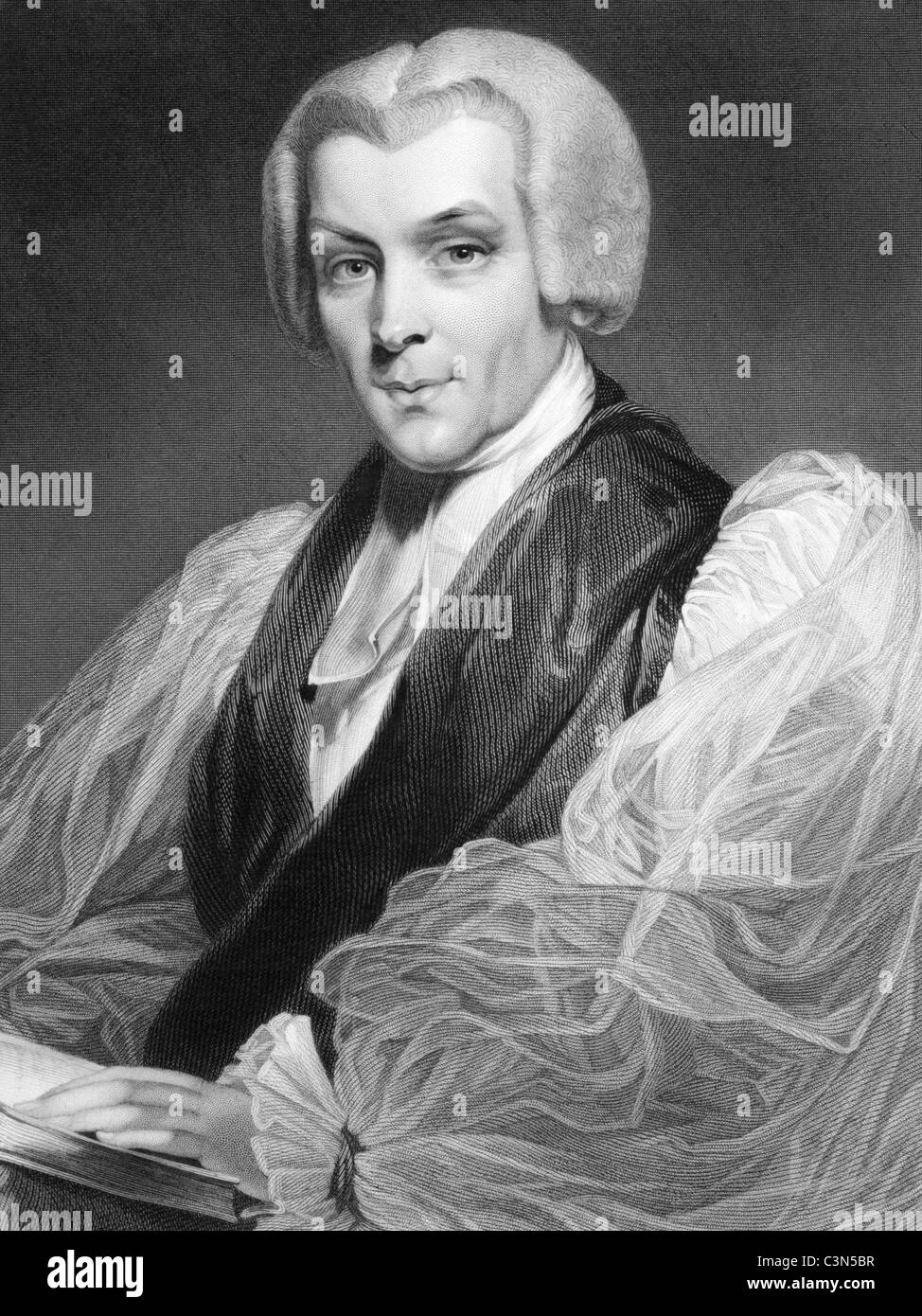 William Howley (1766-1848) on engraving from 1836. Clergyman in the ...