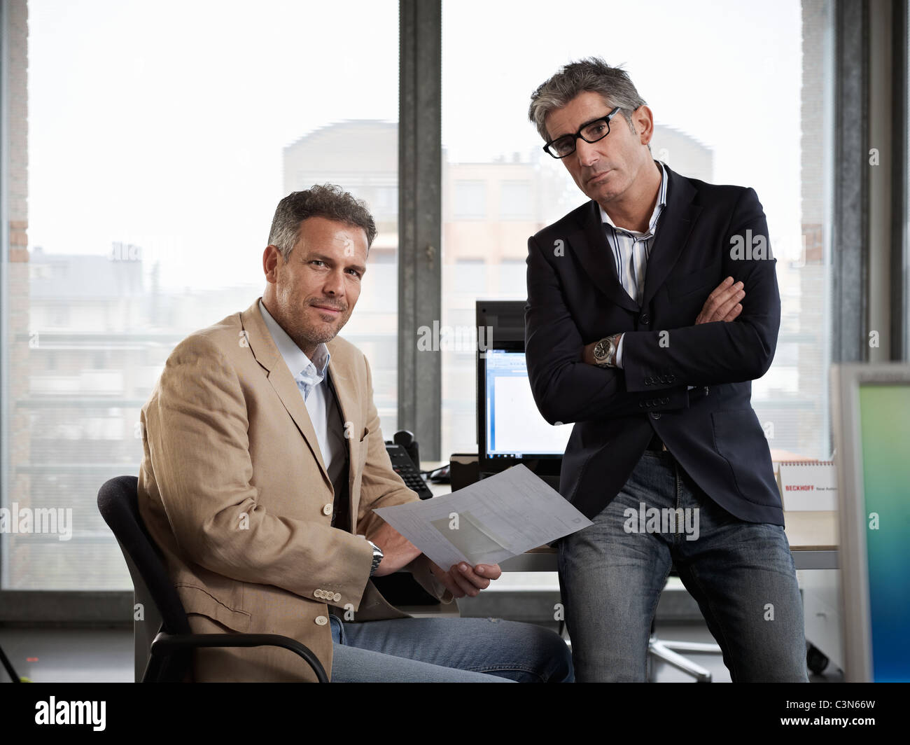 Two men in a meeting Stock Photo - Alamy