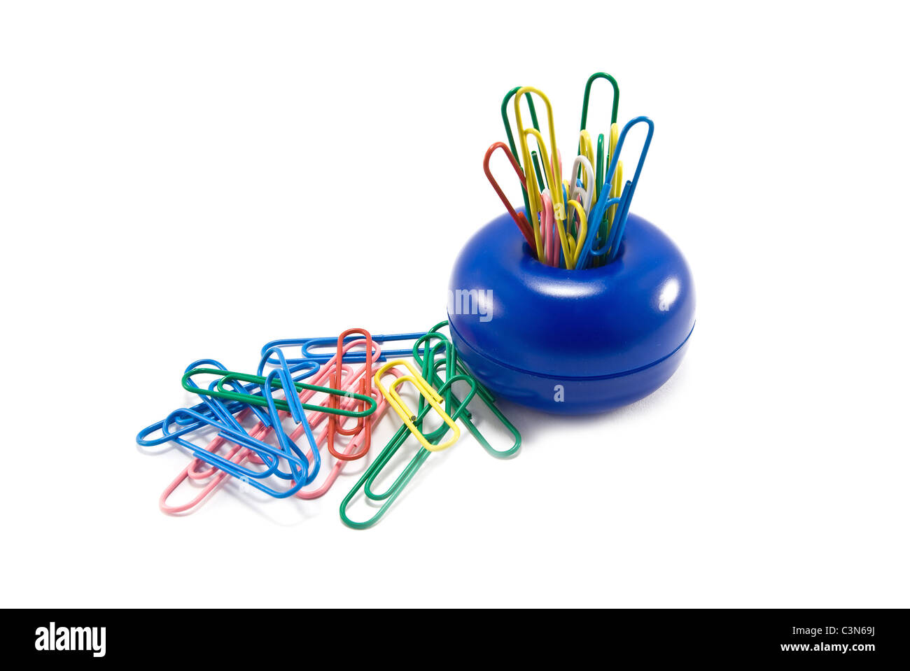 isolated paper clips are on support Stock Photo - Alamy