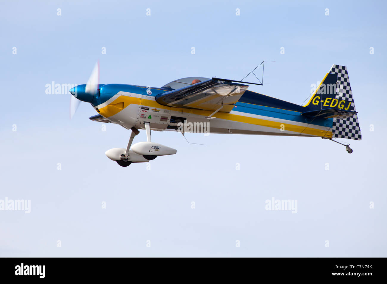 Edge 360 G-EDGJ in flight at Sandtoft Airfield Stock Photo - Alamy