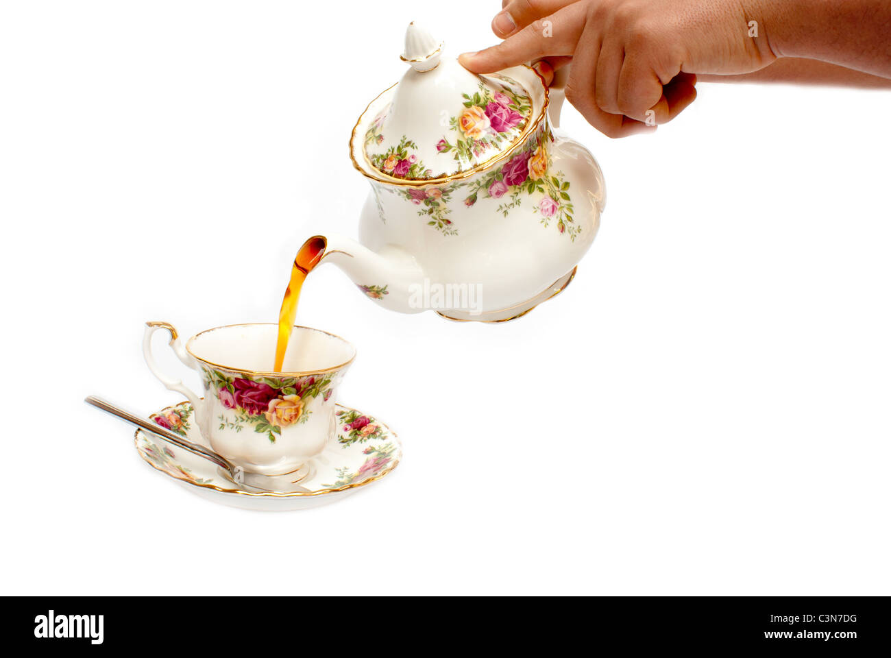 Bone china teapot hi-res stock photography and images - Alamy