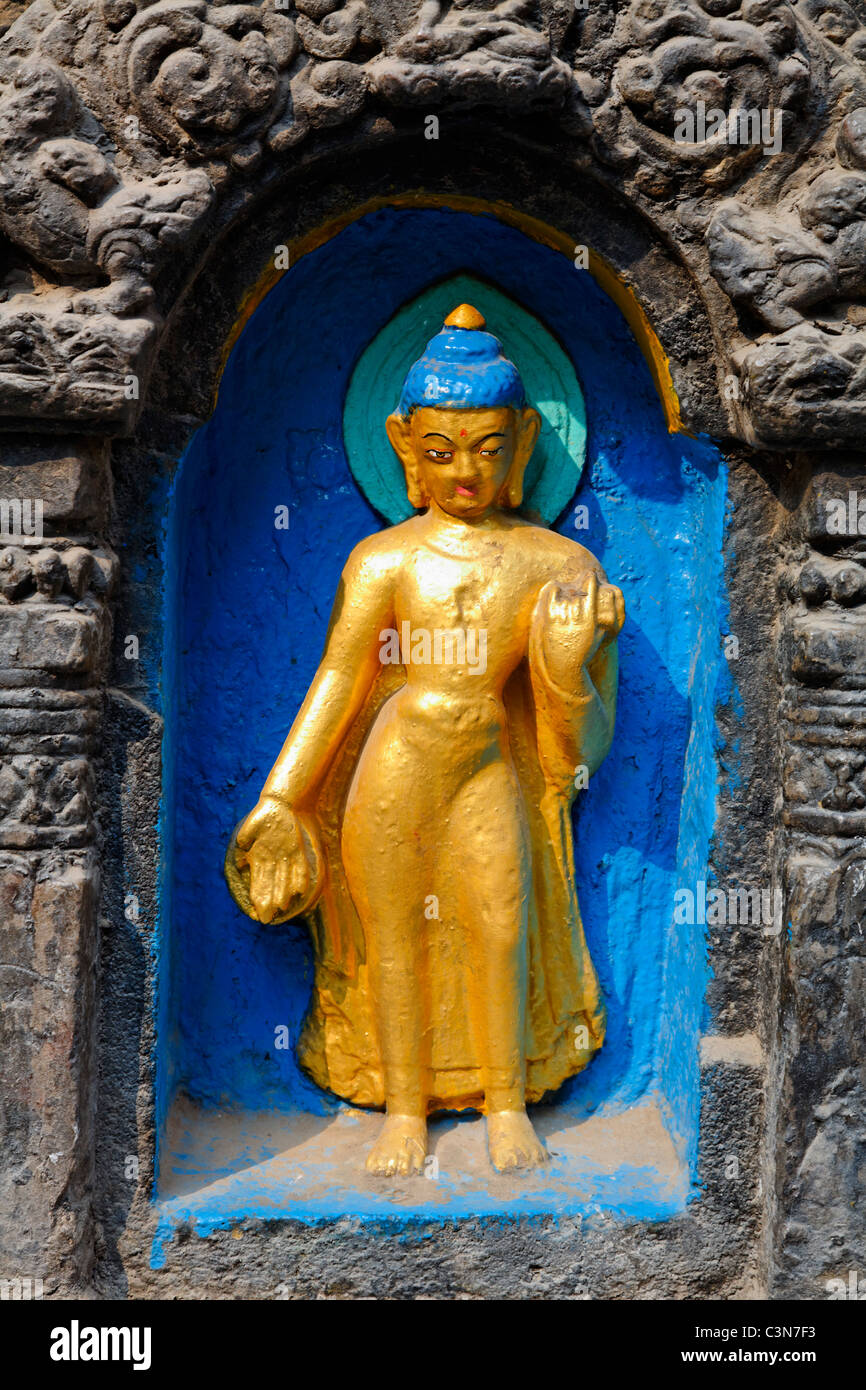 Nepal - Kathmandu - Kathe Simbhu - Buddha Figure Stock Photo - Alamy
