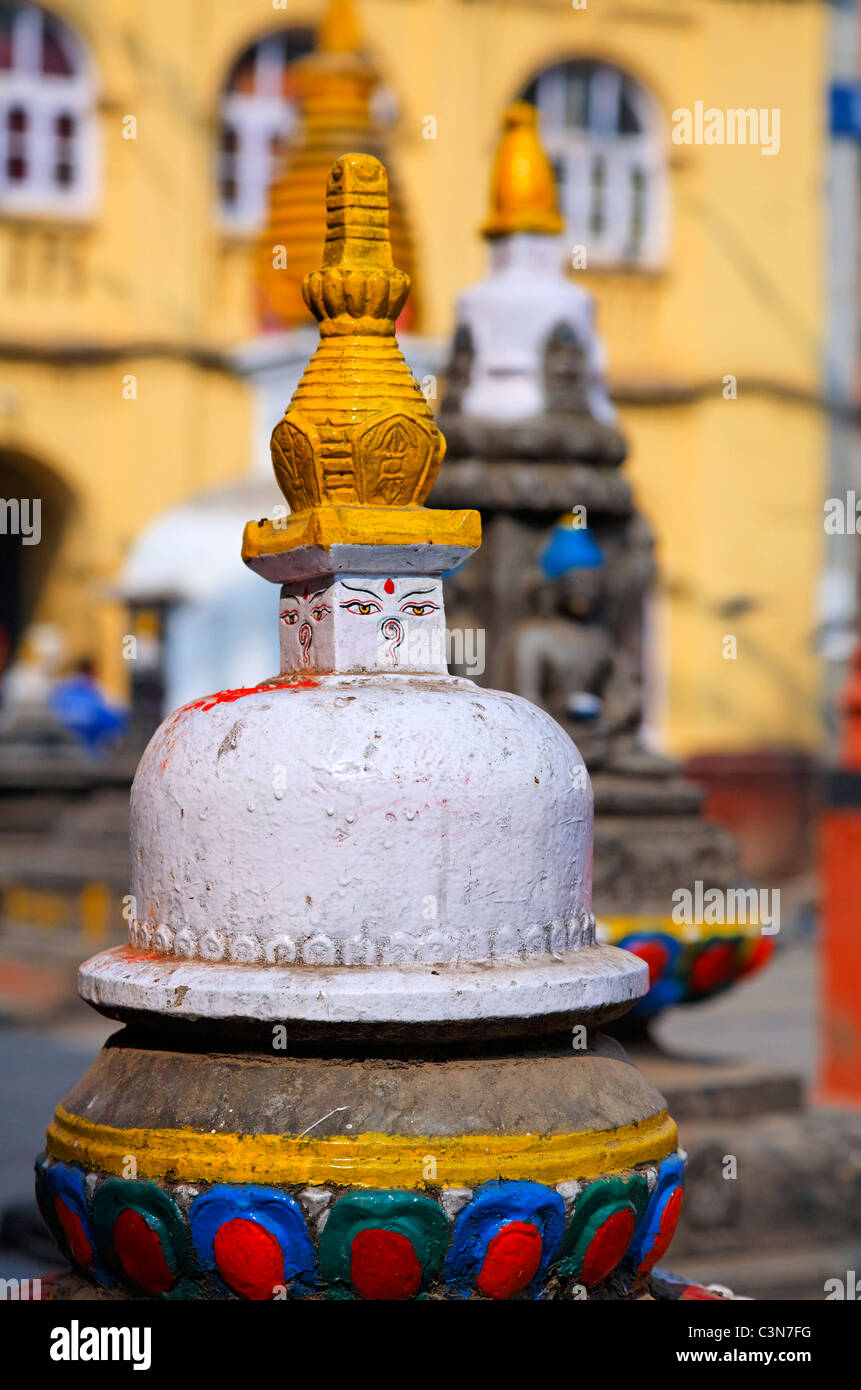 Nepal - Kathmandu - Kathe Simbhu - Miniature stupa Stock Photo - Alamy