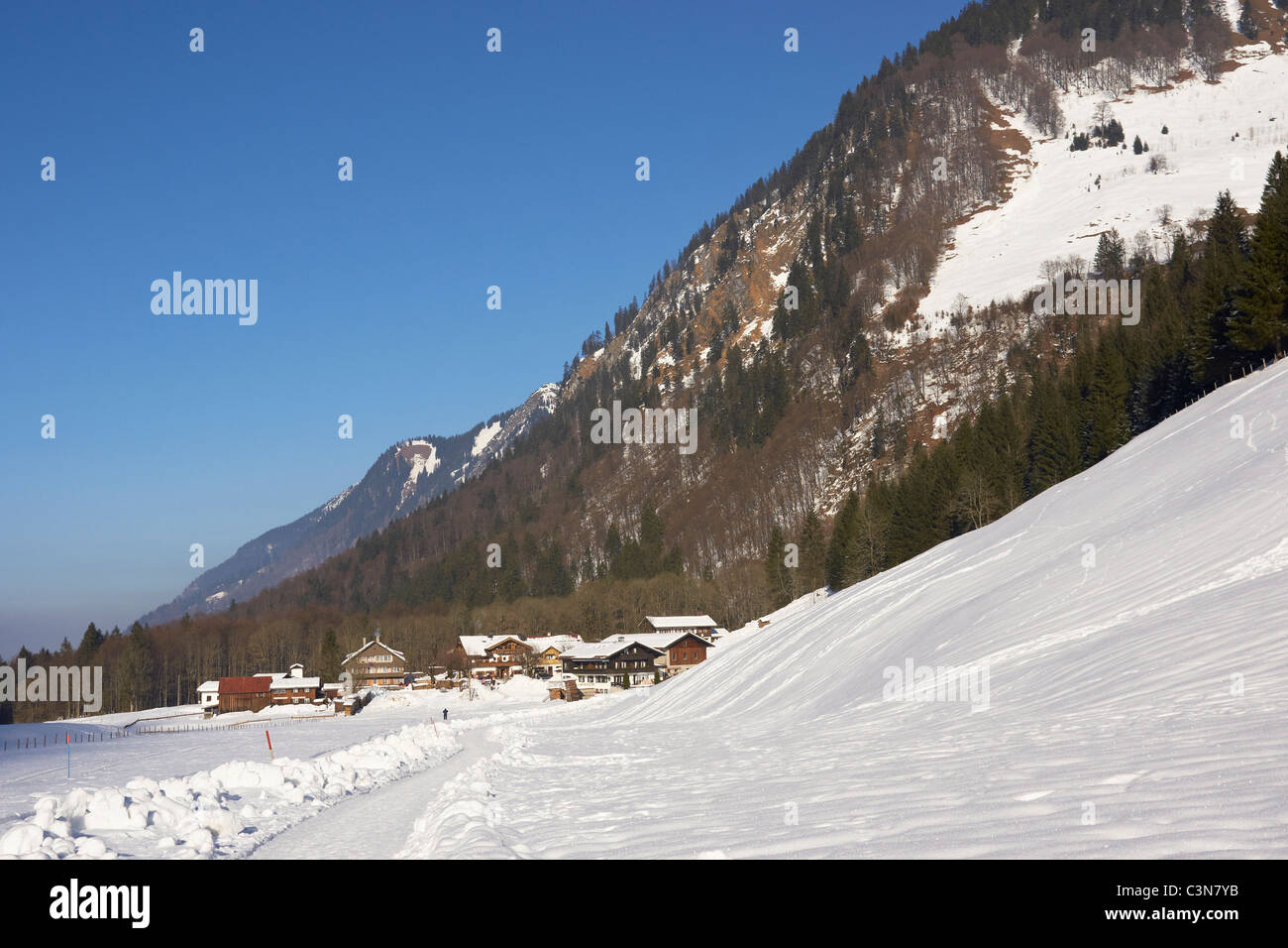 Spielmannsau village in the Allgäu Alps Stock Photo - Alamy
