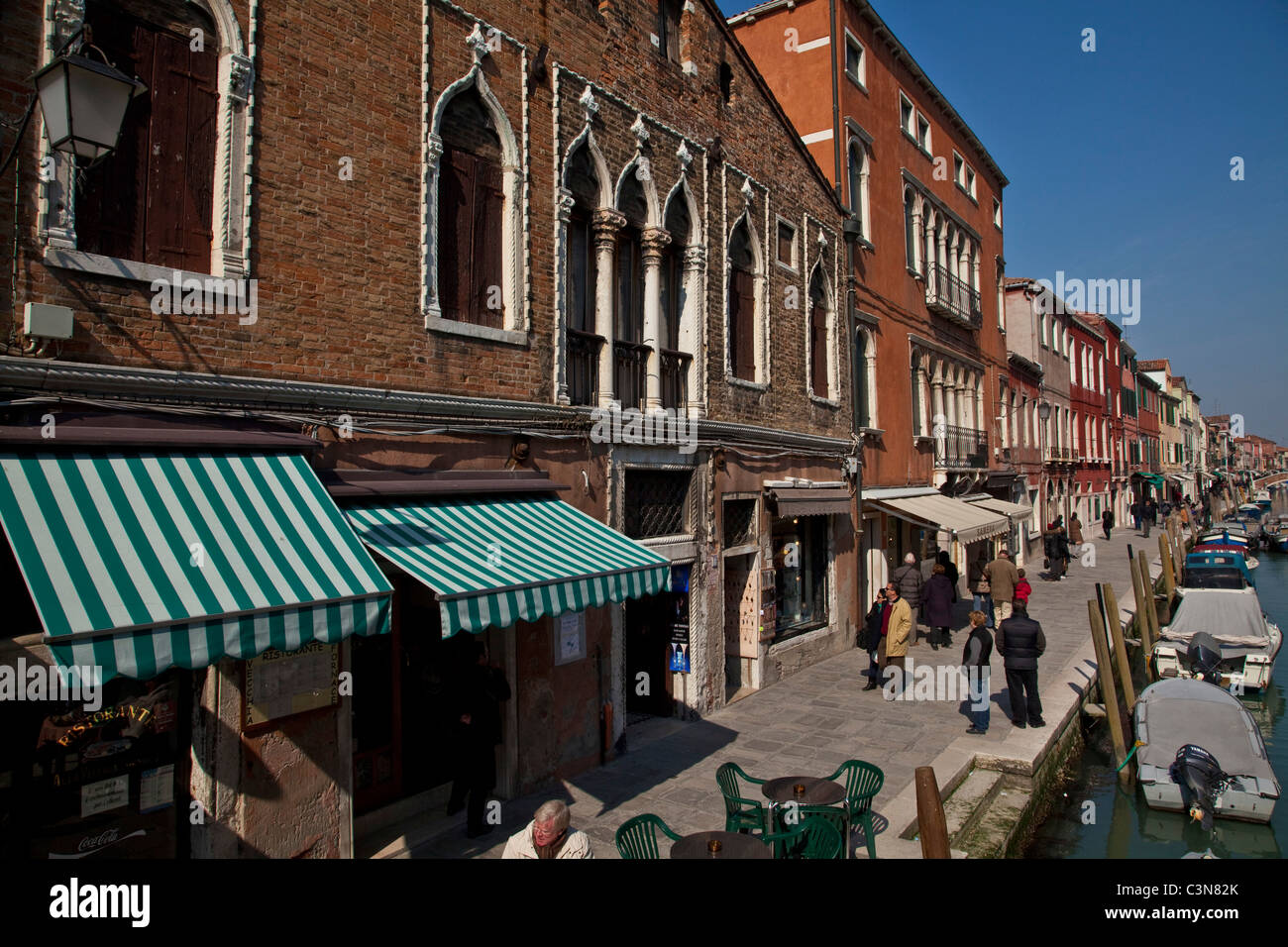 Murano Restaurant, Murano Island, Venice, Italy Stock Photo - Alamy