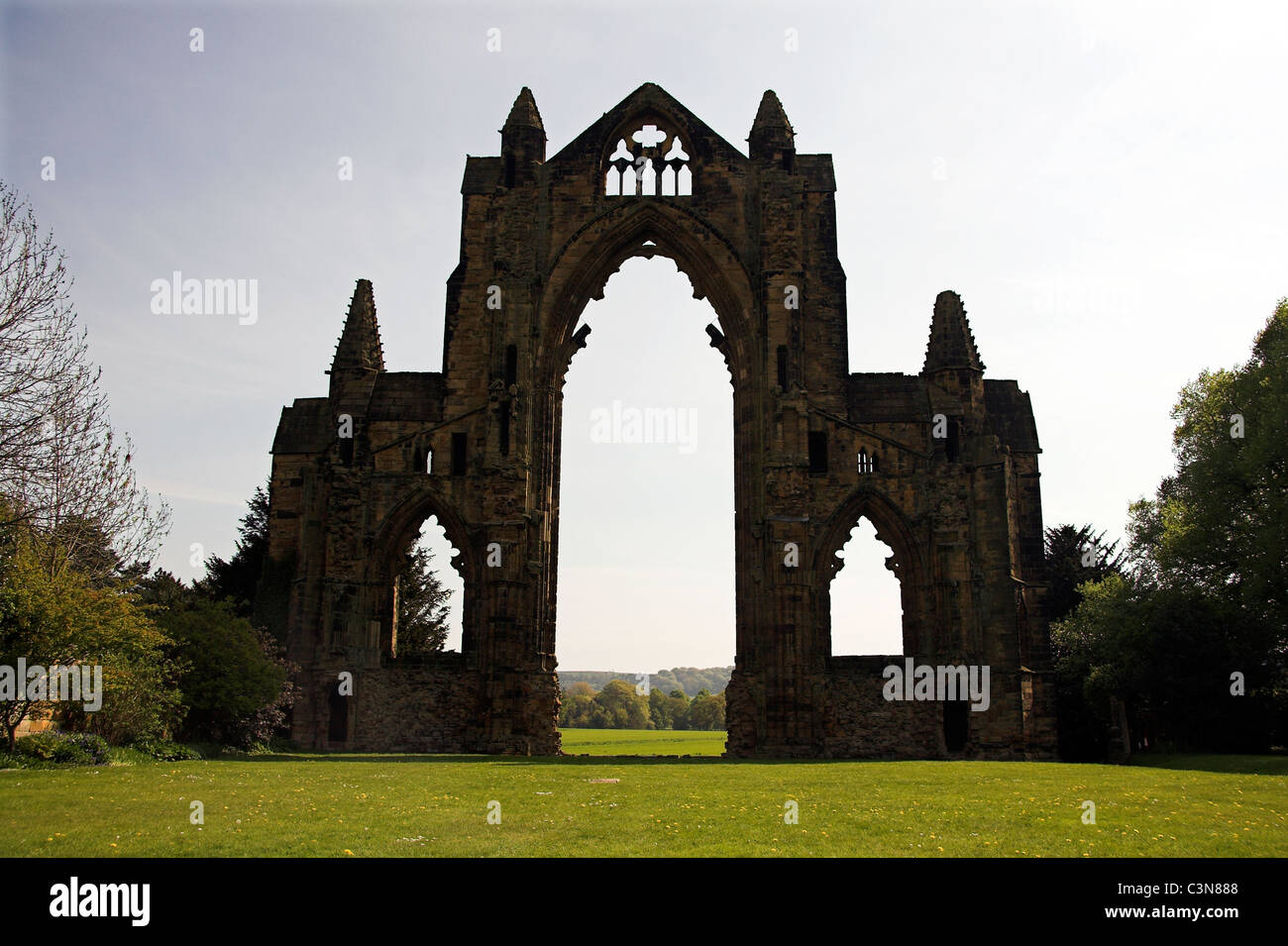 Gisborough Priory, in the market town of Guisborough, North Yorkshire ...