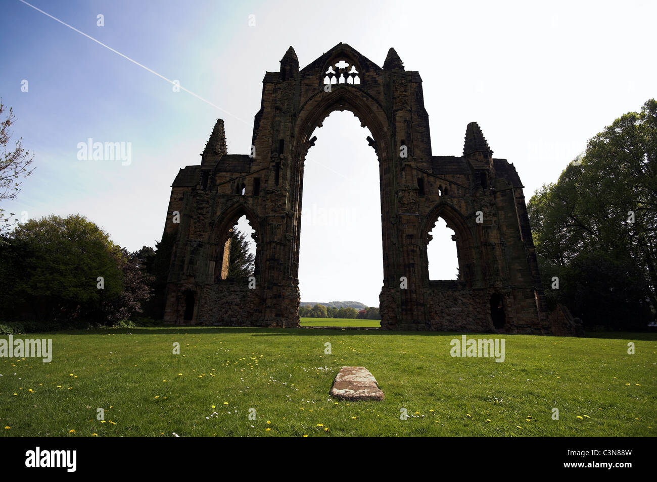 Gisborough Priory, in the market town of Guisborough, North Yorkshire ...