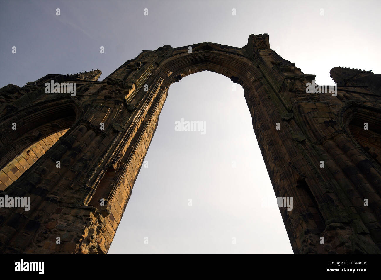 Gisborough Priory, in the market town of Guisborough, North Yorkshire ...