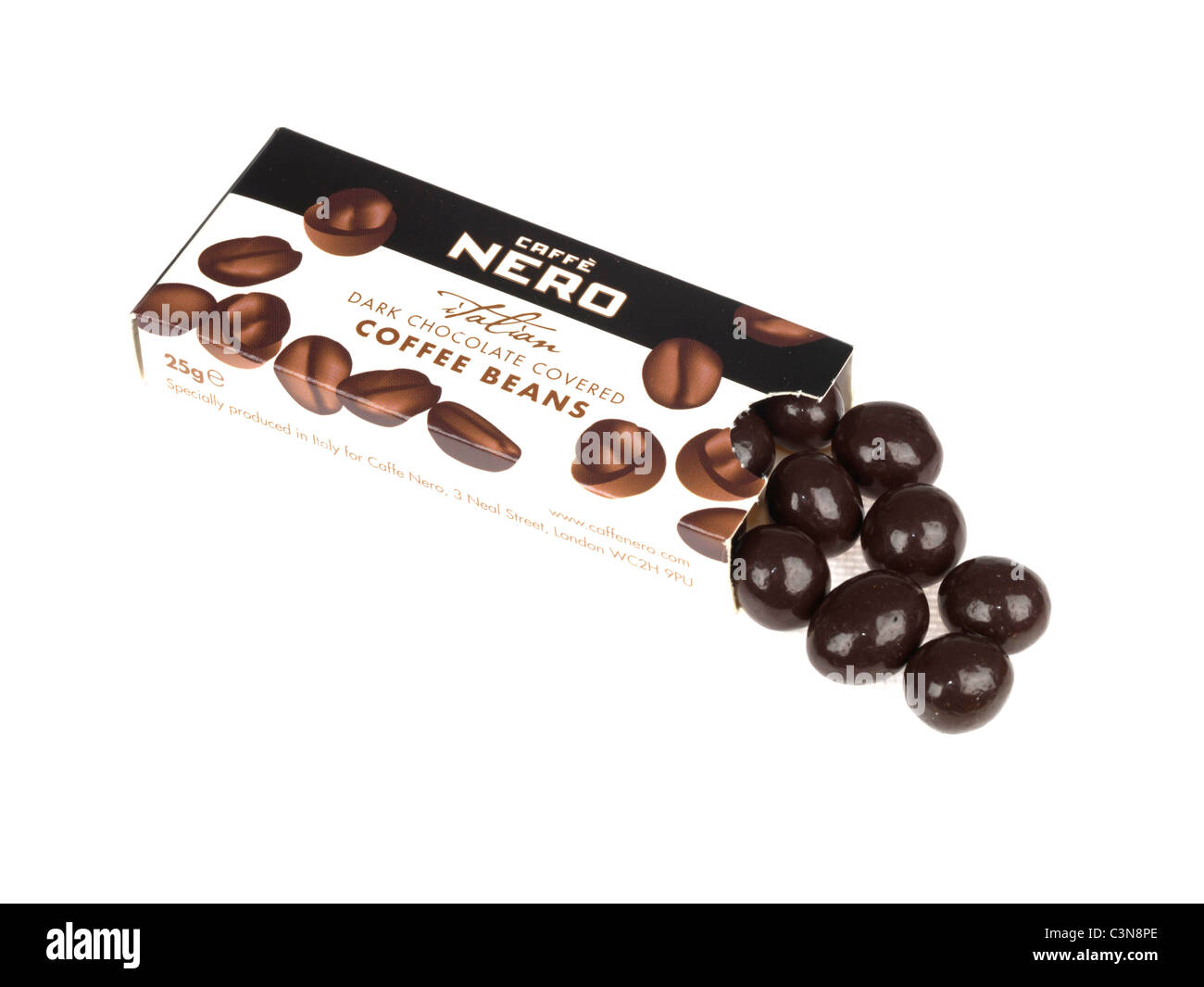 Cafe nero choc chocolate covered coffee beans confectionery dark plain ...
