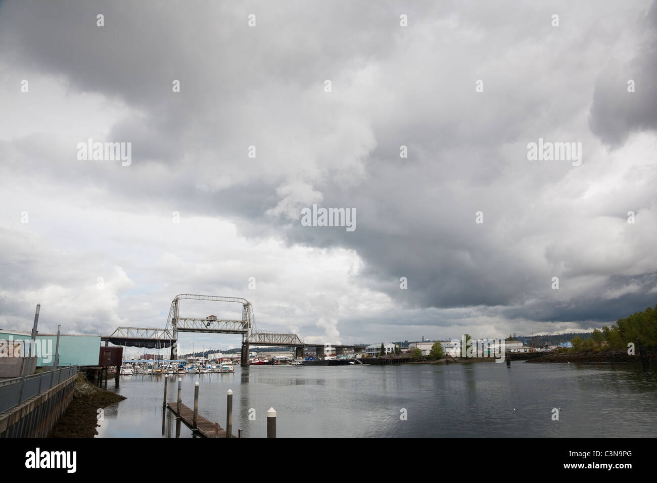 The Murray Morgan Bridge on the Thea Foss Waterway - Tacoma,Washington ...