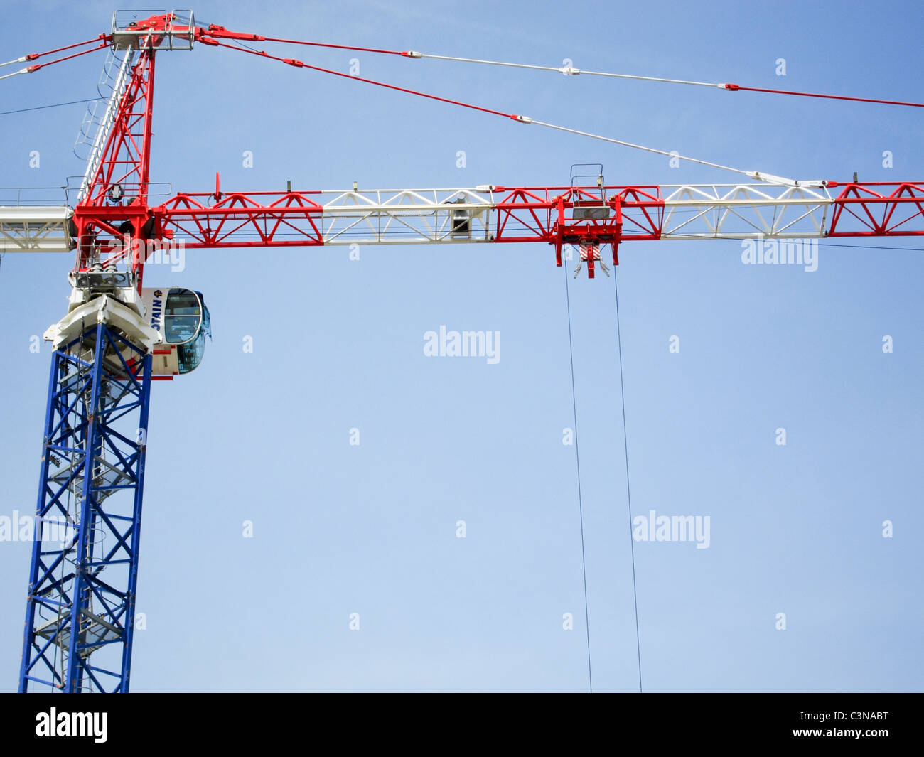 Paris, France, Construction Site, Crane in sky, in Paris South Stock ...