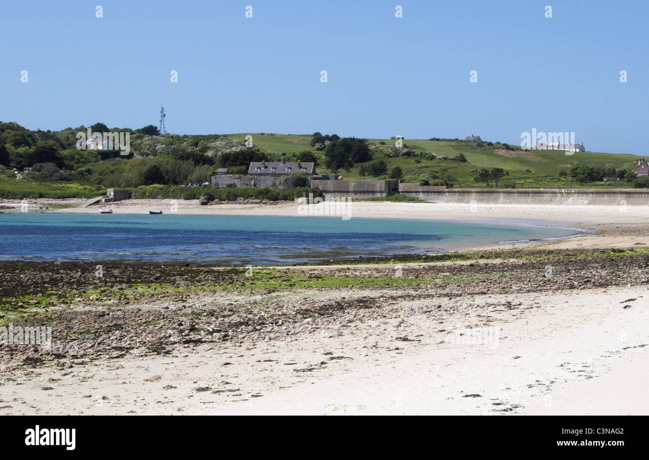 Longis Bay, Alderney, Channel Islands Stock Photo - Alamy