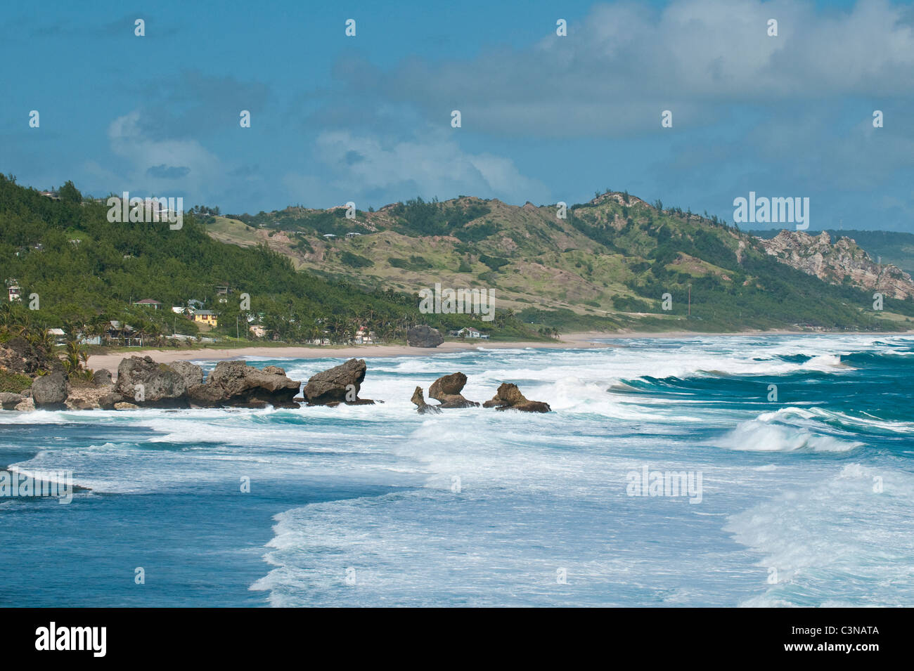 Bathsheba Beach Barbados, Caribbean Stock Photo - Alamy